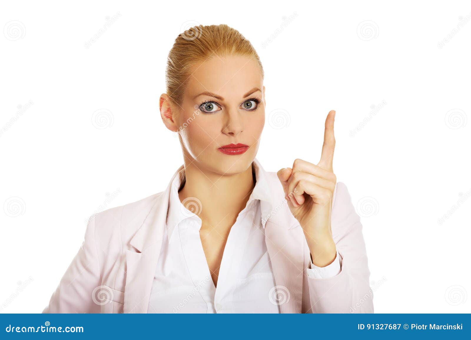 Young Business Woman Having an Idea Stock Image - Image of isolated ... Young Business Woman Having an Idea Stock Image - Image of isolated ...
