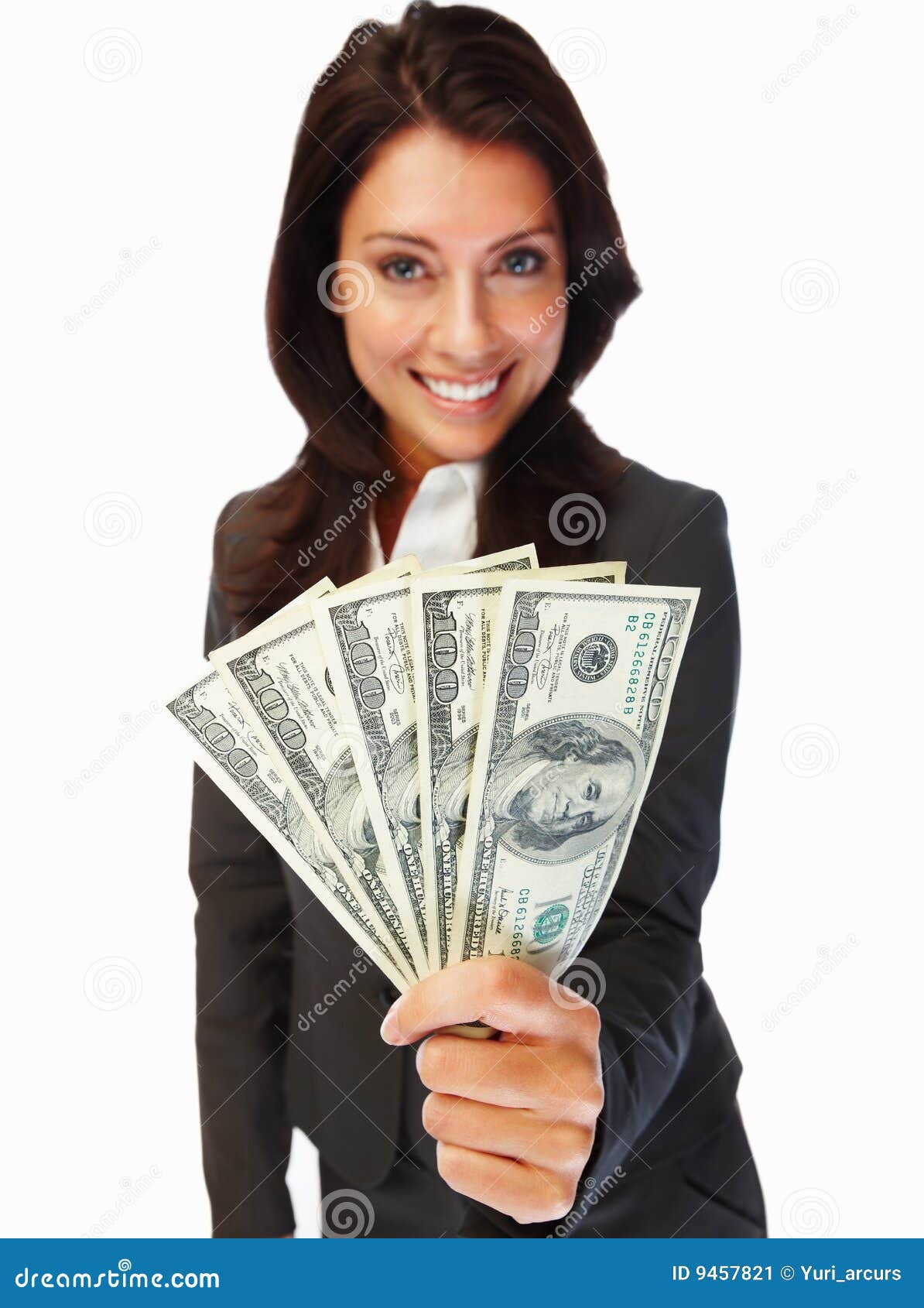 A Young Business Woman Holding Cash and Smiling Stock Image - Image of ... A Young Business Woman Holding Cash and Smiling Stock Image - Image of ...