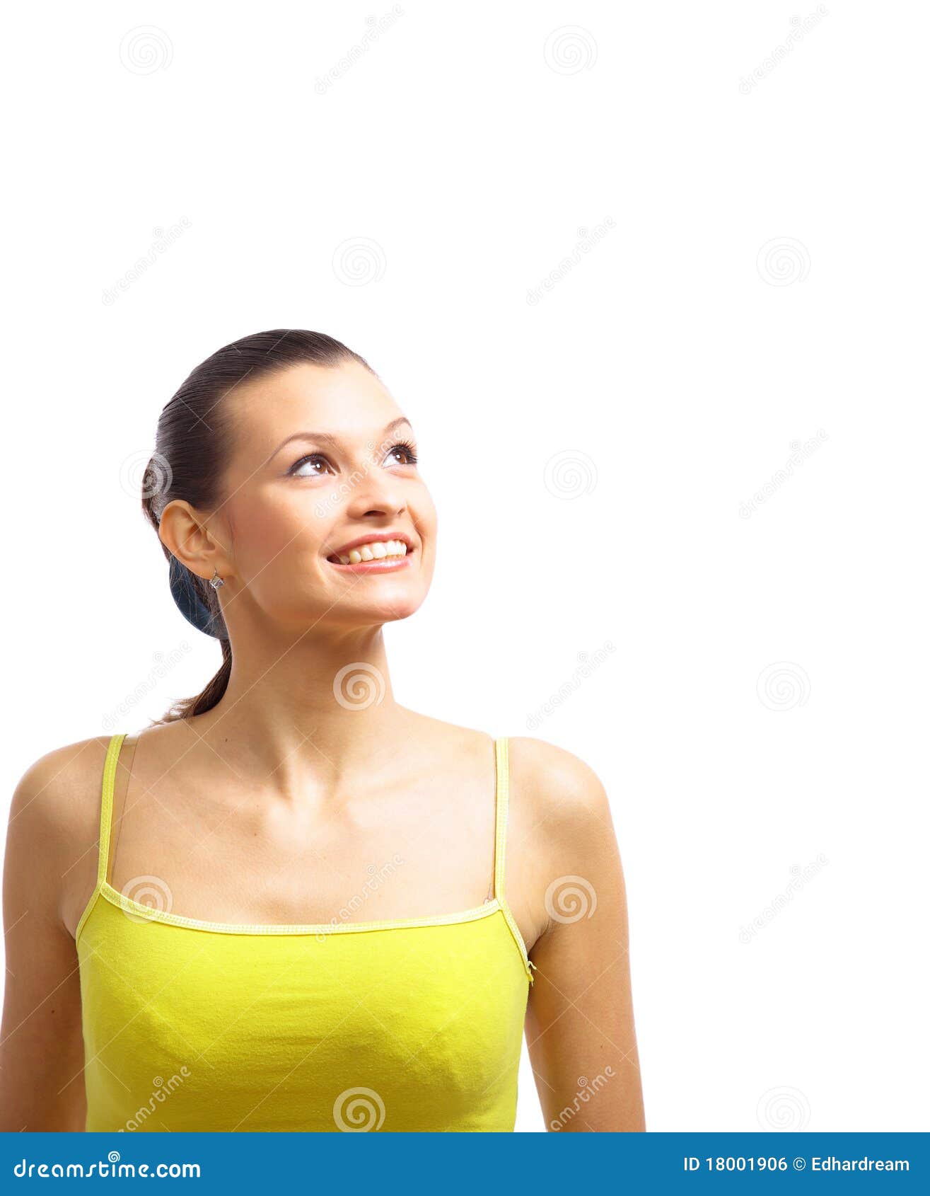 Young Business Woman Looking Stock Photo - Image of copyspace ...