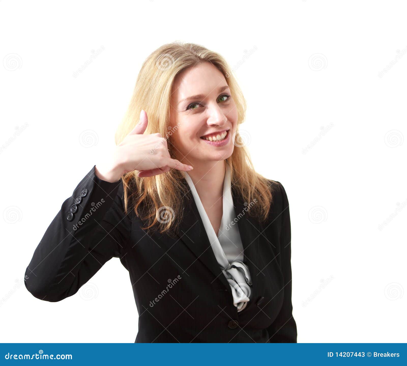 Young Business Woman Making a Call Me Sign Stock Image - Image of ... Young Business Woman Making a Call Me Sign Stock Image - Image of ...