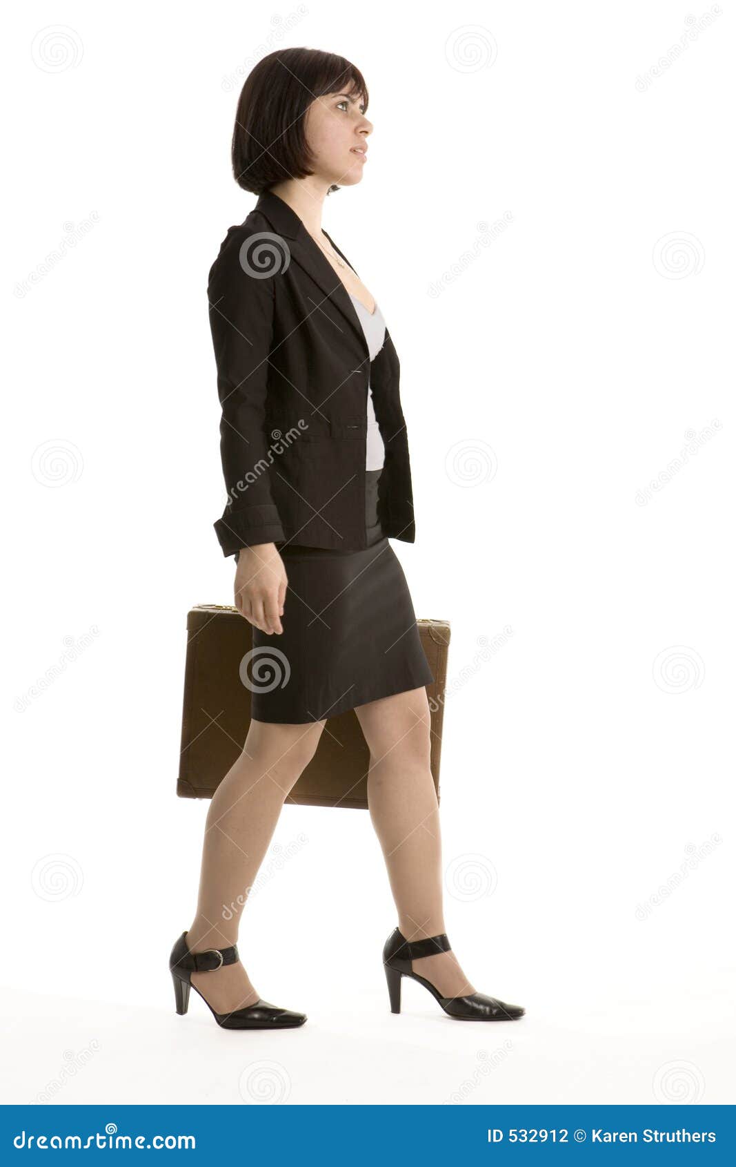 Young Business Woman Walking Stock Photo - Image of girl, beautiful: 532912