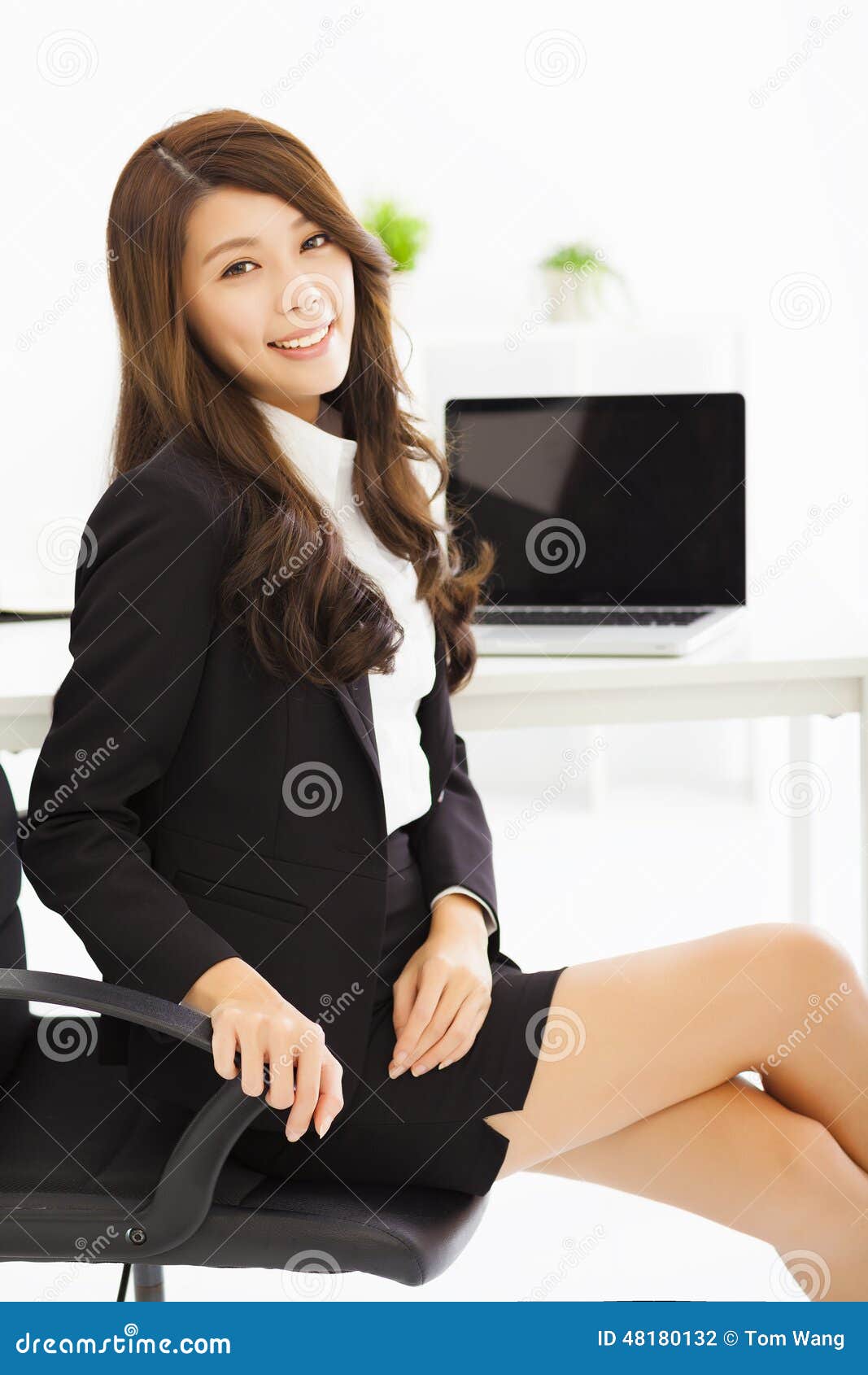 Young Business Woman Working in the Office Stock Photo - Image of ...