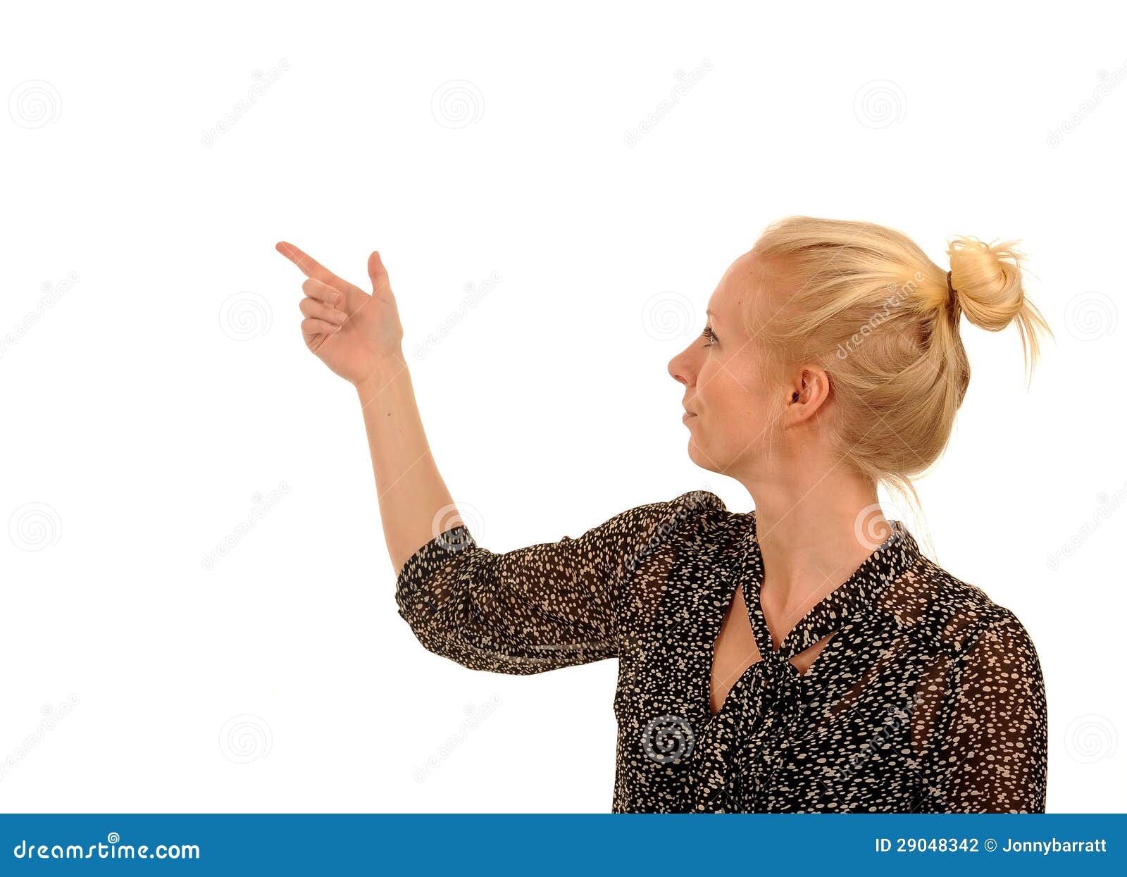 Young Business Women Pointing Stock Photo - Image of caucasian ...