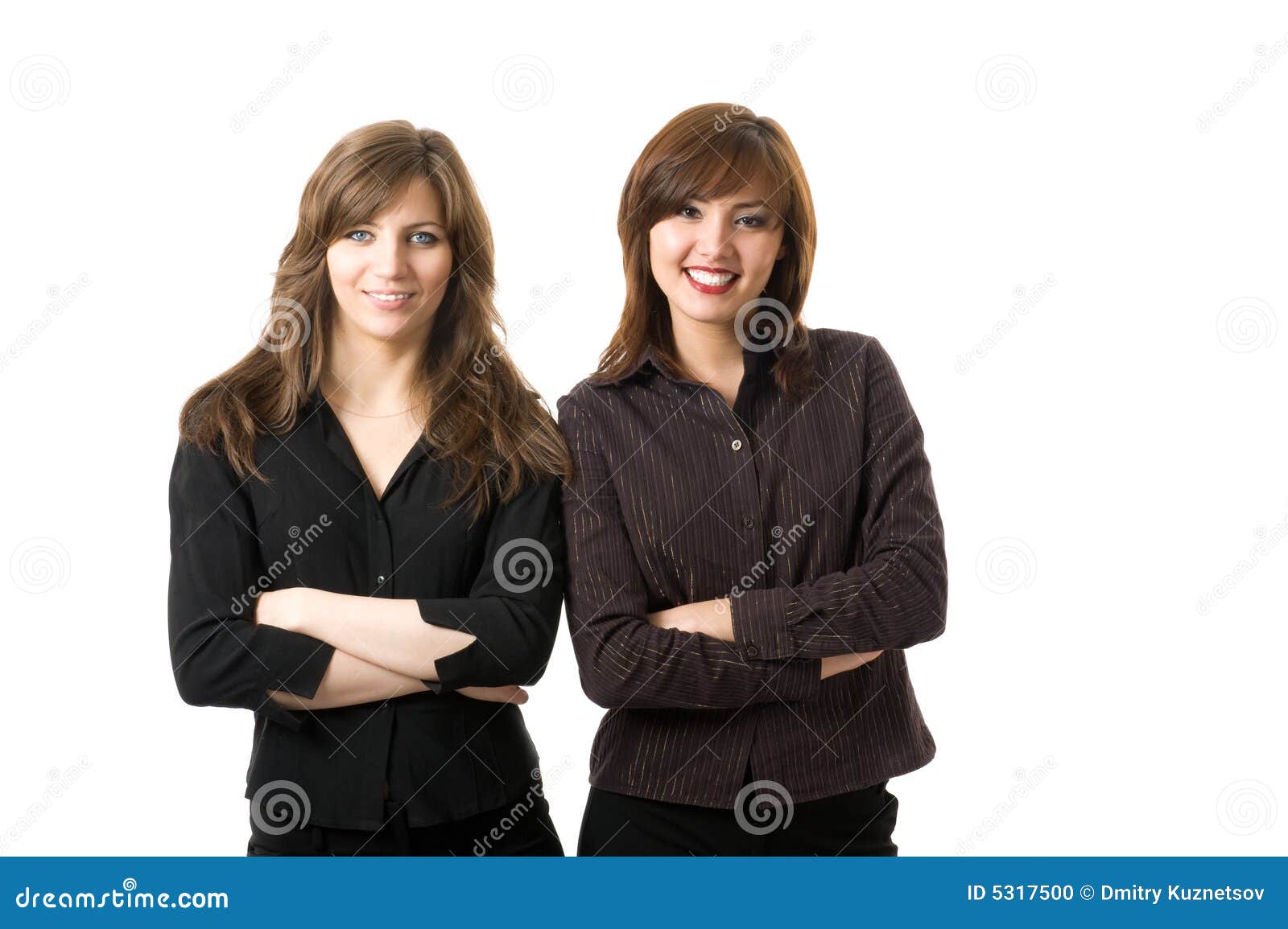 Young Business Women Smiling Stock Photo - Image of colleague, strict ...