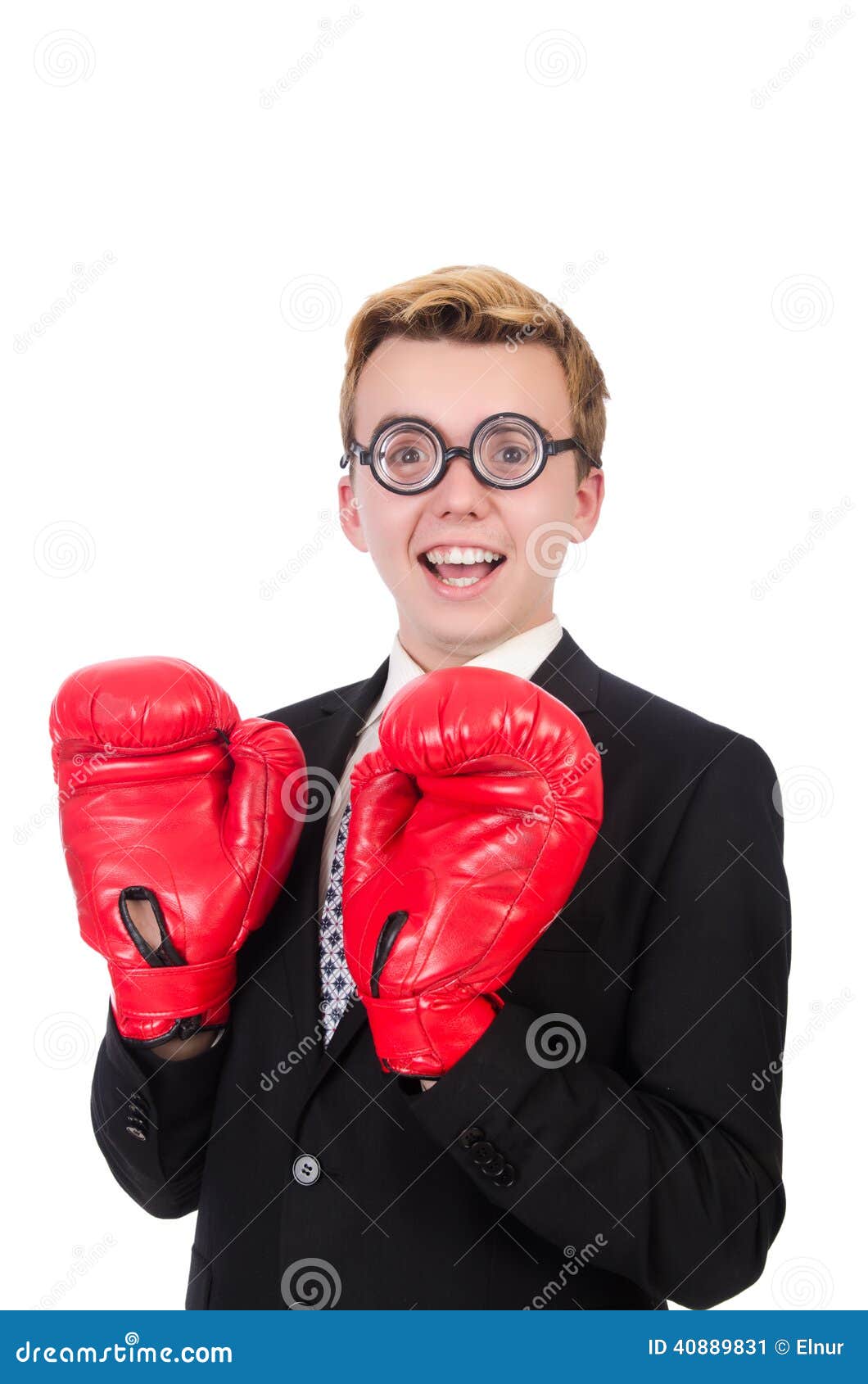 Young businessman boxer stock image. Image of business - 40889831
