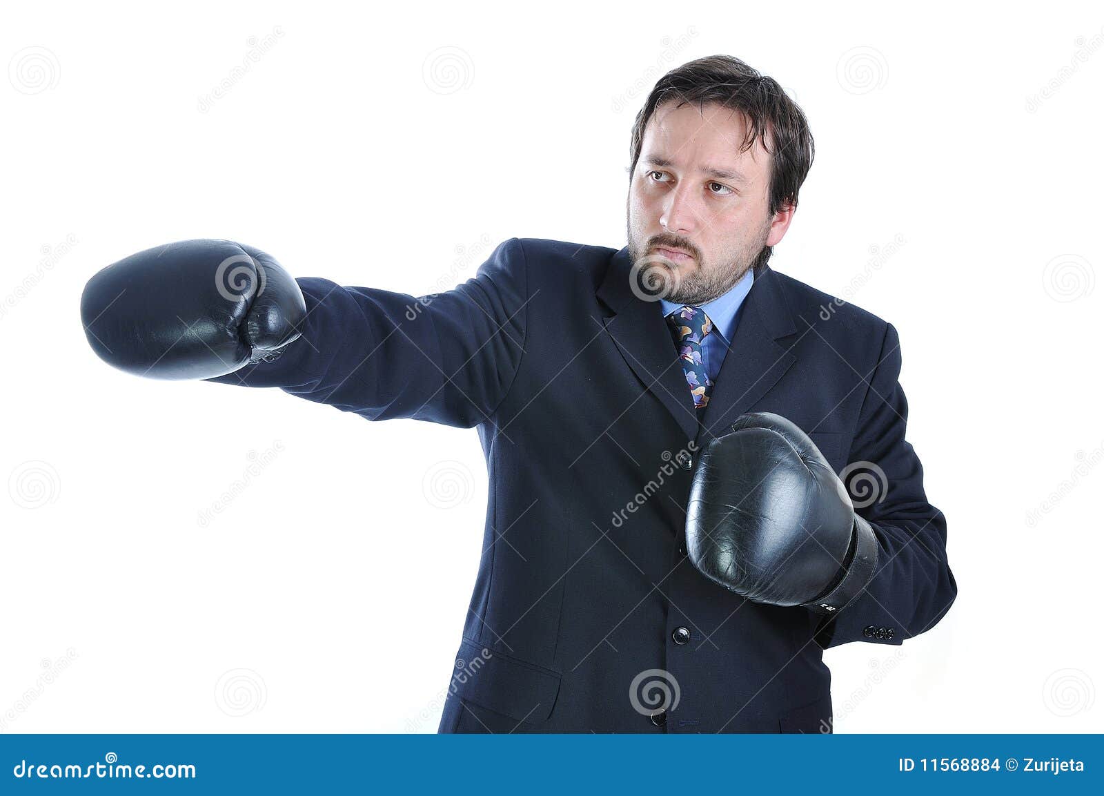 Young Businessman with Boxing Stock Photo - Image of human, director ...