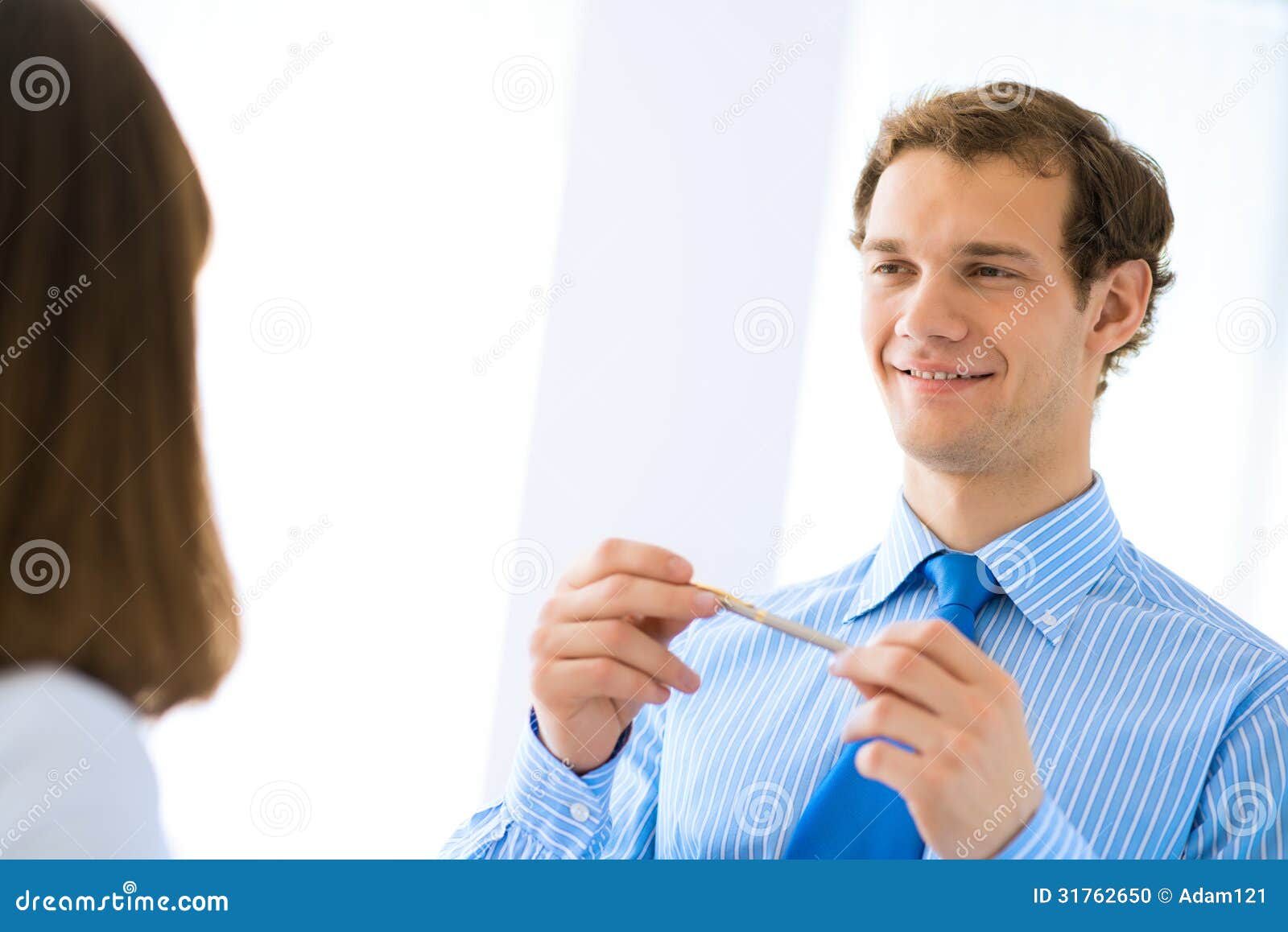 Young Businessman Doing Interviews Stock Photo - Image of adult ...