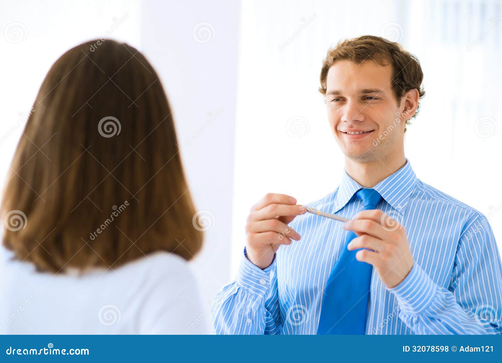 Young Businessman Doing Interviews Stock Photo - Image of employment ...