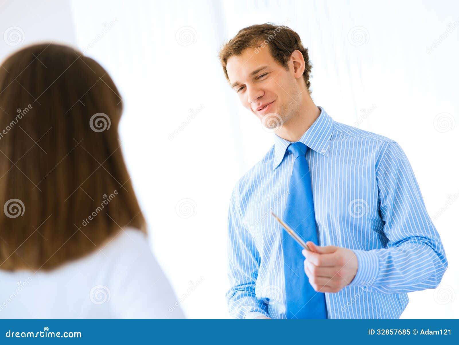 Young Businessman Doing Interviews Stock Image - Image of application ...