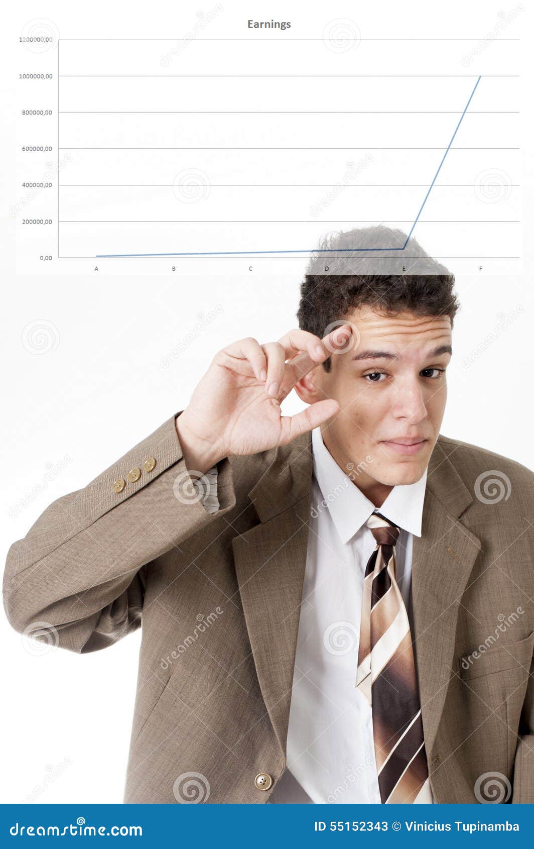 Young Businessman stock illustration. Illustration of look - 55152343