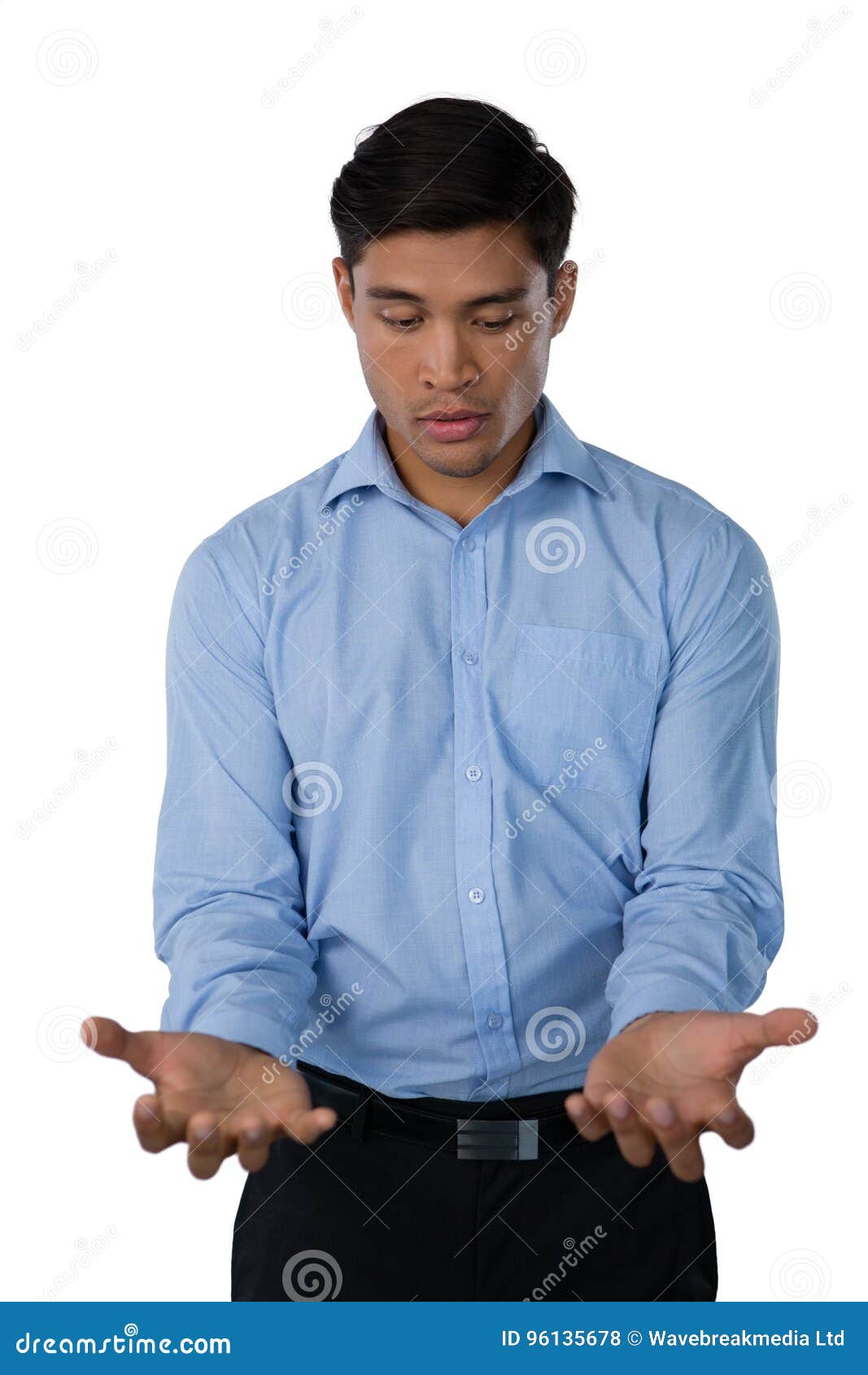 Young Businessman Gesturing Stock Photo - Image of business, male: 96135678