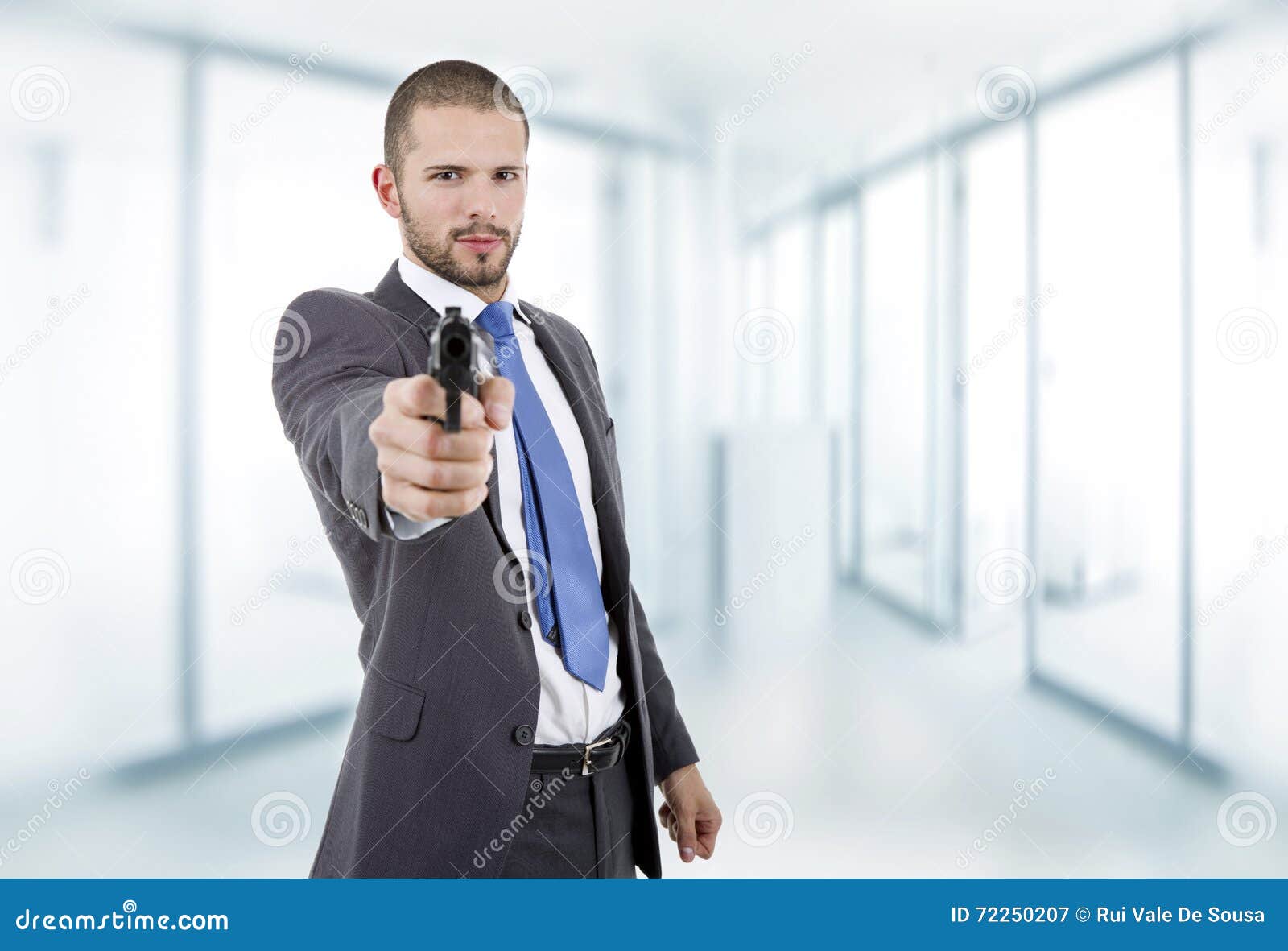 Hand gun stock image. Image of businessman, firearm, criminal - 72250207