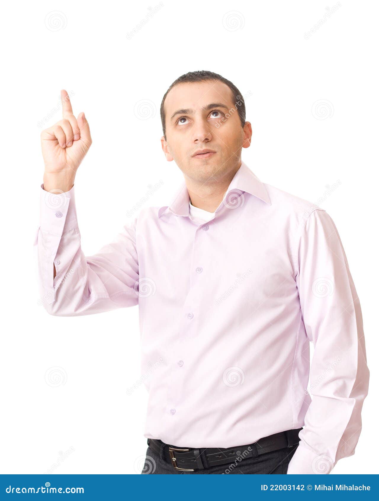 Young Businessman Having an Idea Stock Photo - Image of head, adult ...