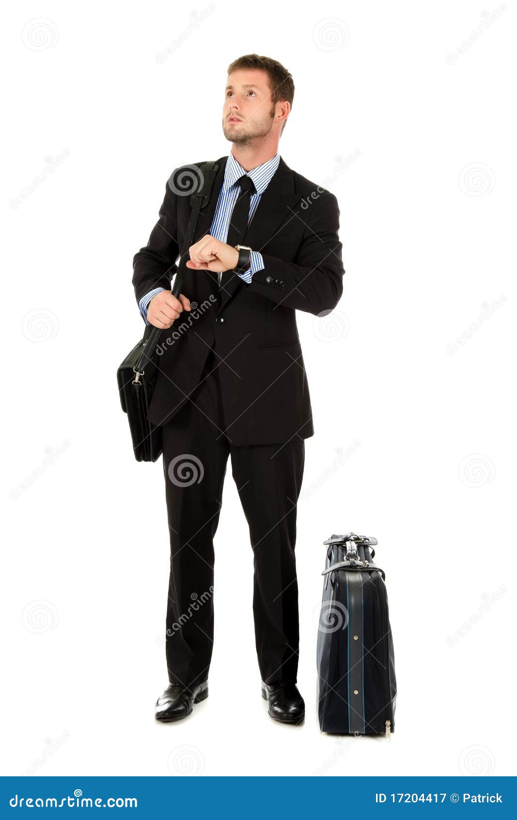 Young Businessman Impatient Stock Image - Image of forward, suit: 17204417