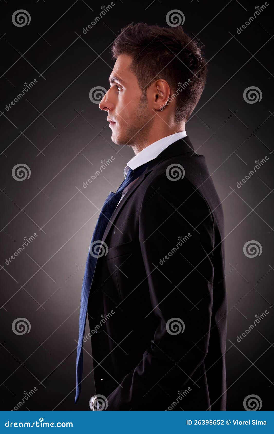 Young Businessman Looking Forward Stock Photo - Image of employee ...