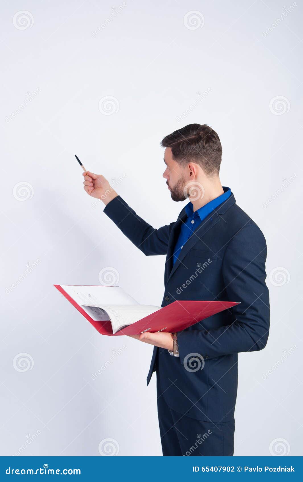 Young Businessman Making a Presentation Stock Photo - Image of coworker ...