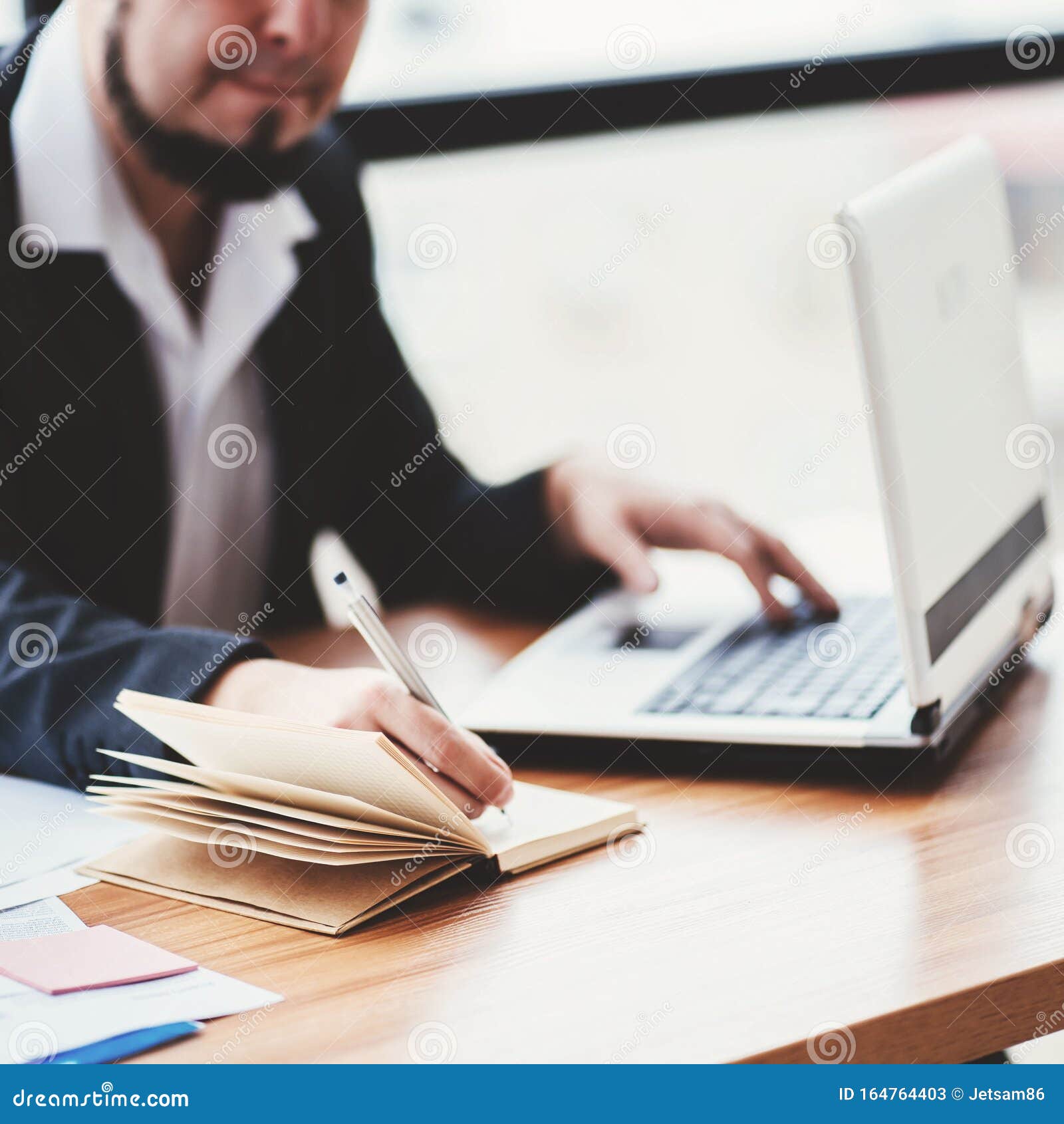 Young Businessman Multitasking, Office Routine Stock Image - Image of ...