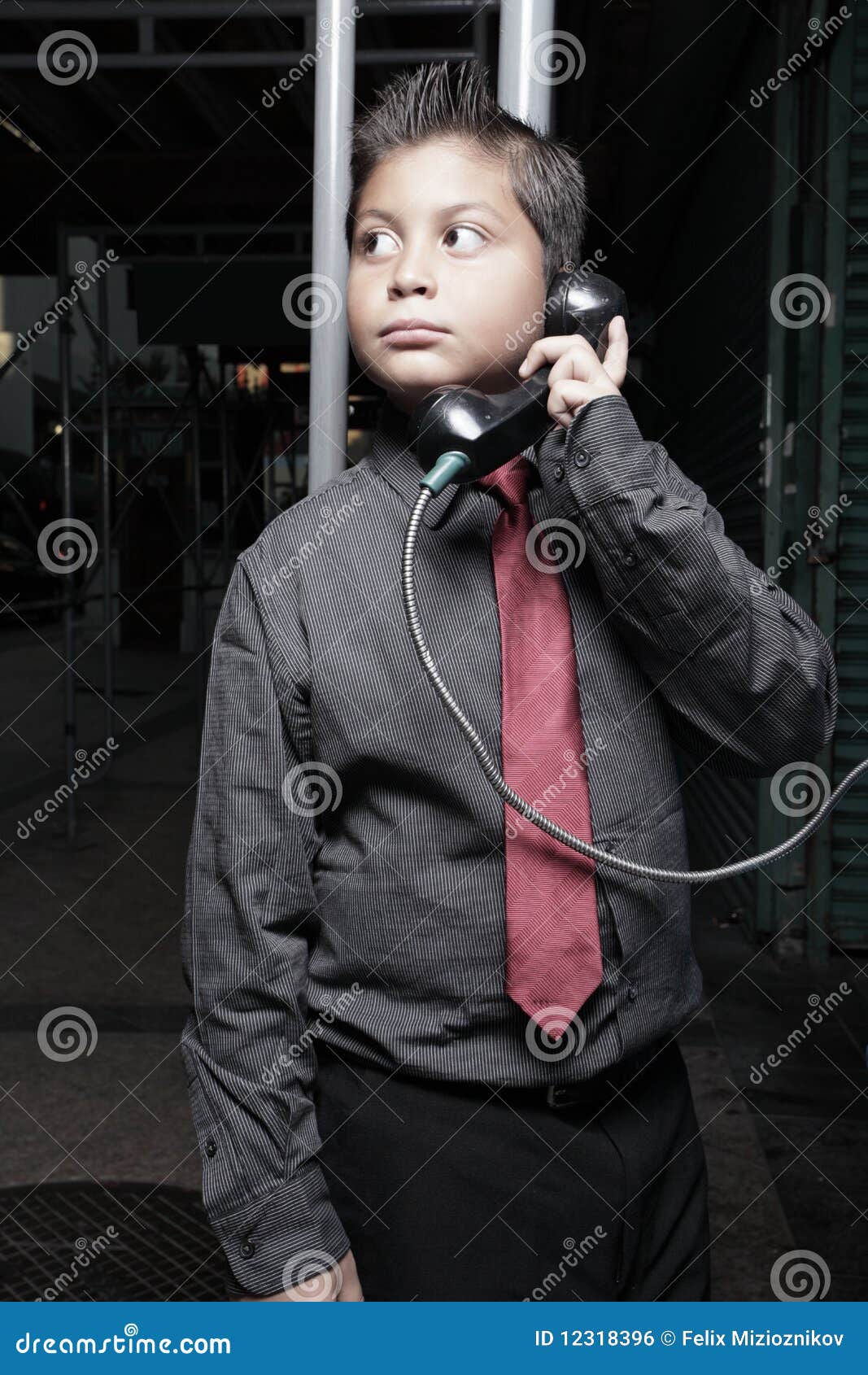 Young Businessman on the Pay Phone Stock Photo - Image of telephone ...