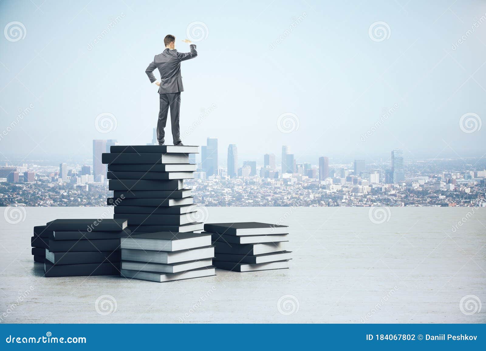 Man Standing On The Rooftop Royalty-Free Stock Photography ...