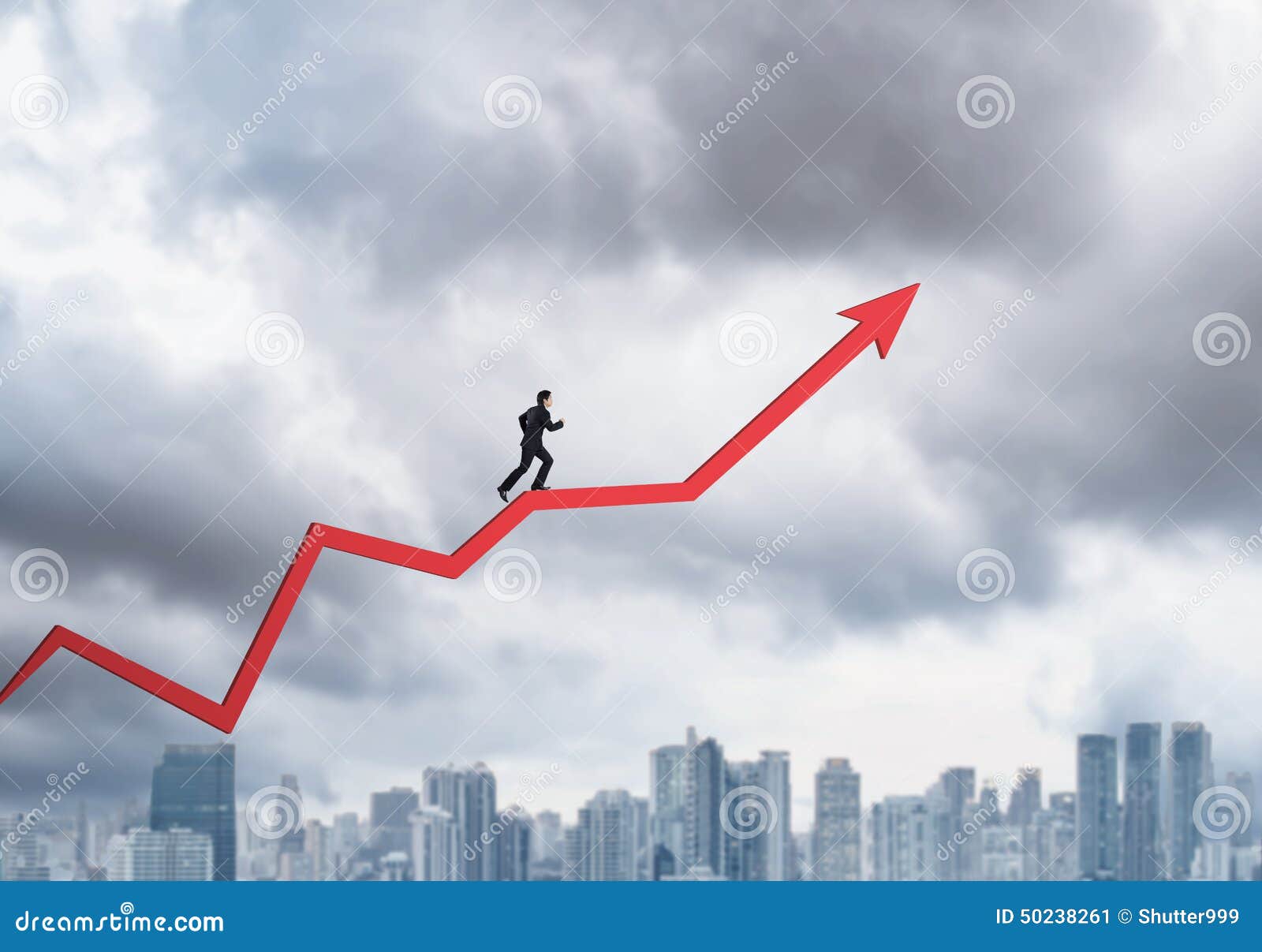 Businessman Ride Graph Stock Photos - Free & Royalty-Free Stock Photos ...