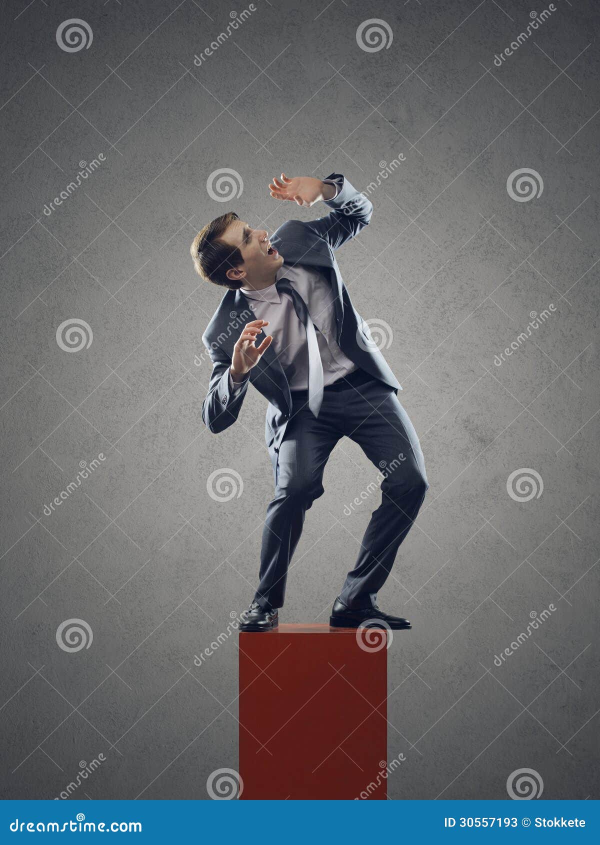 Young businessman scared stock image. Image of panic - 30557193