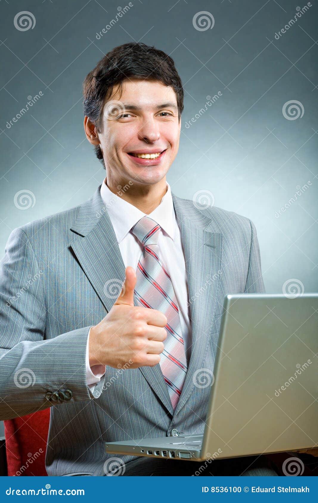 Young businessman smile stock photo. Image of male, adult - 8536100