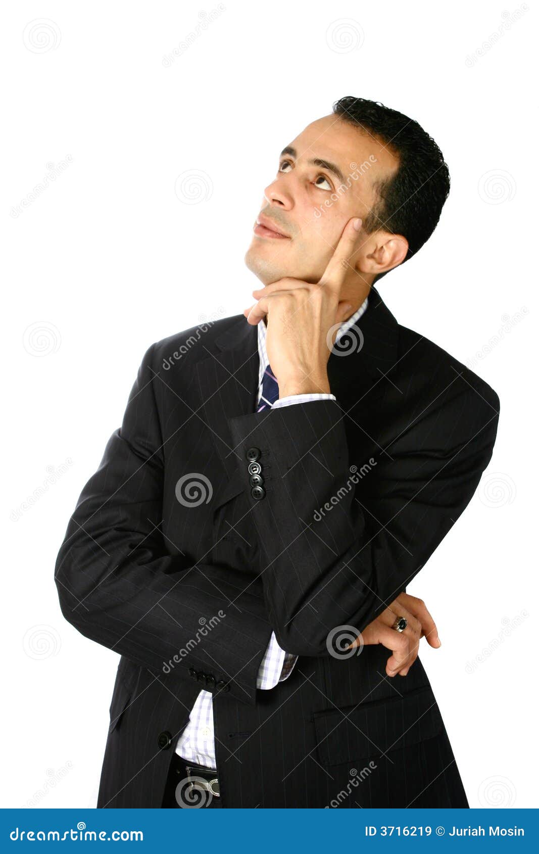 Young Businessman Thoughtful Stock Image - Image of focus, serious: 3716219