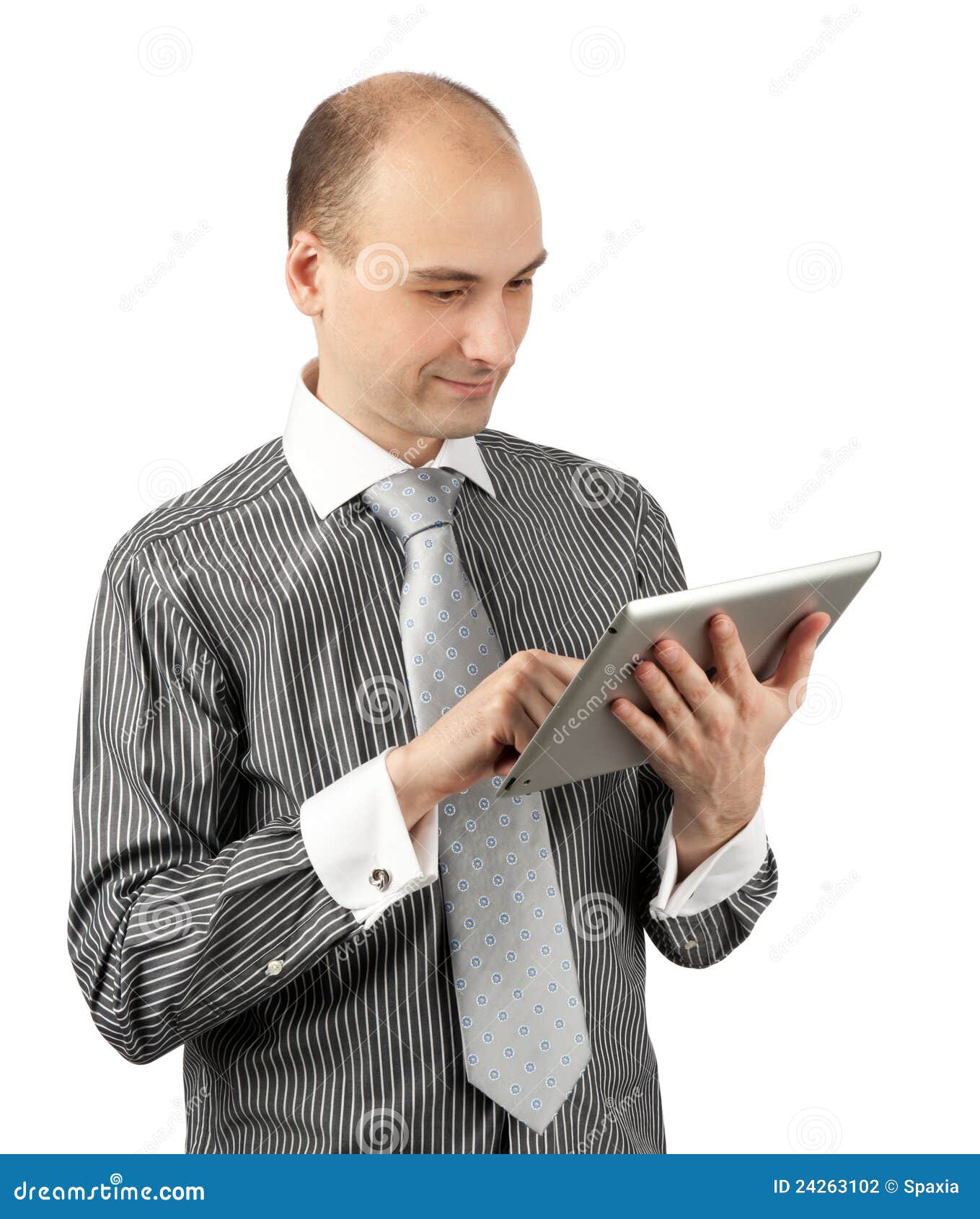 Young Businessman Using a Tablet Pc Stock Photo - Image of success ...