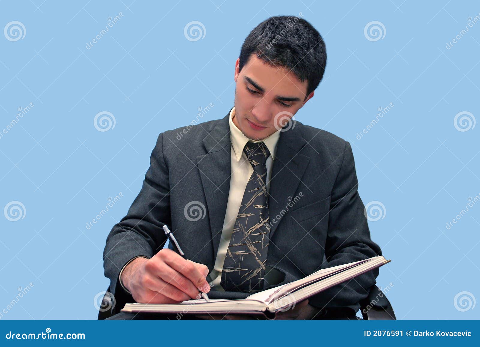 Young Businessman Writing Picture. Image: 2076591