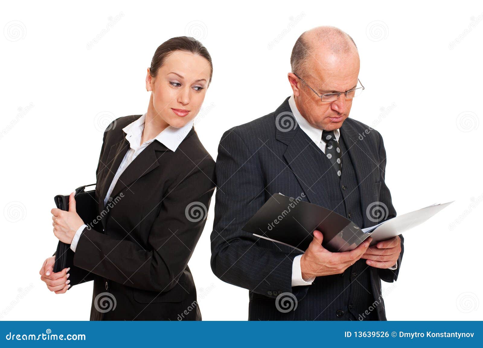 Young Businesswoman Looking at Documents Stock Photo - Image of boss ...