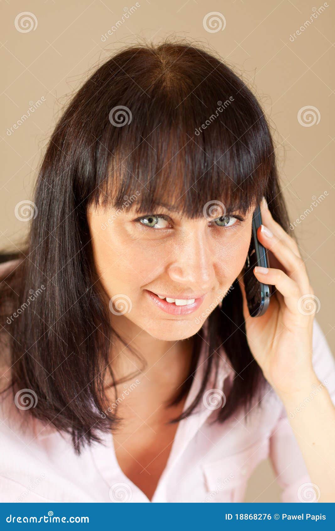 Young Businesswoman Talking Over the Phone Stock Photo - Image of ...