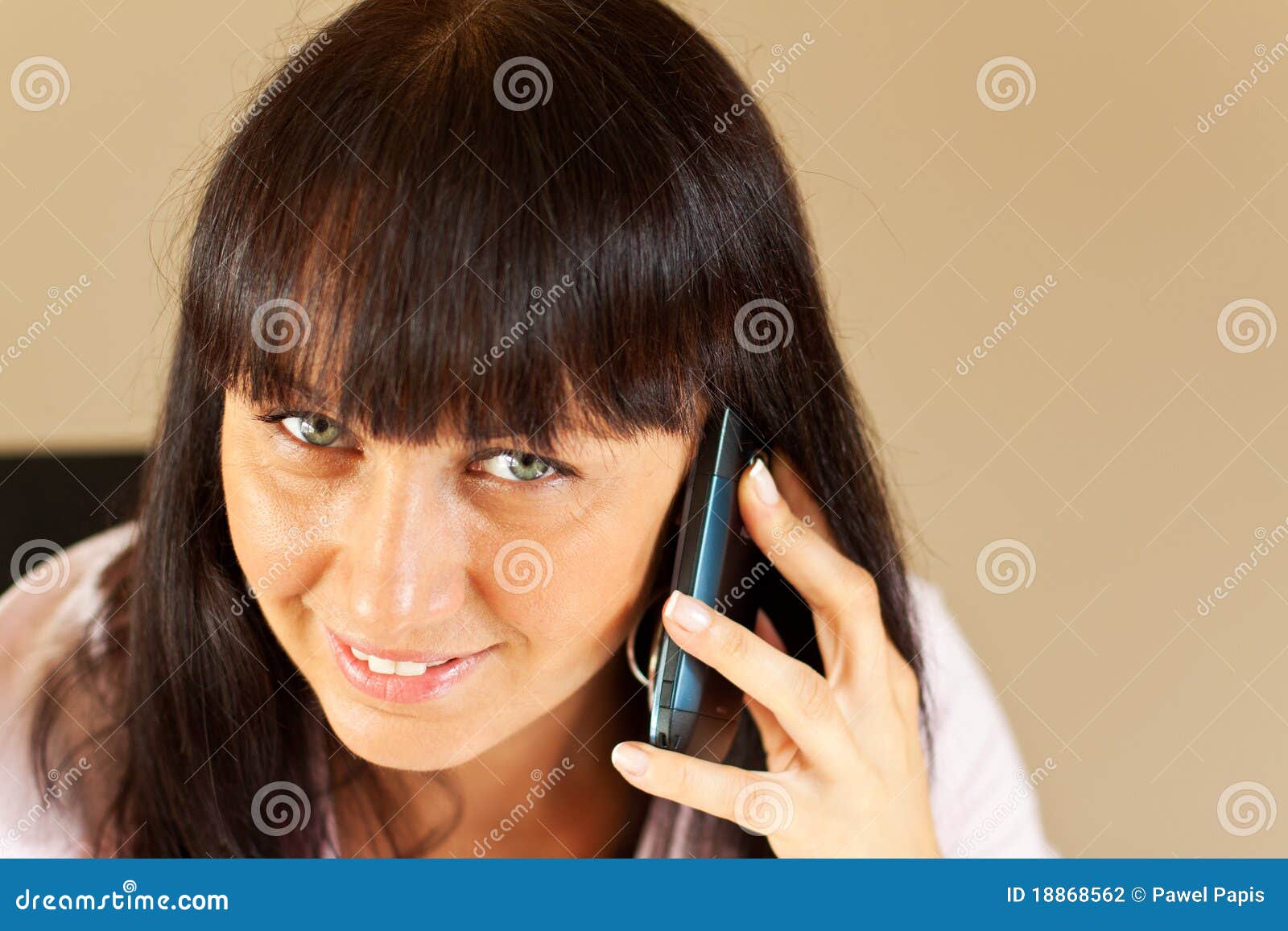 Young Businesswoman Talking Over the Phone Stock Photo - Image of adult ...