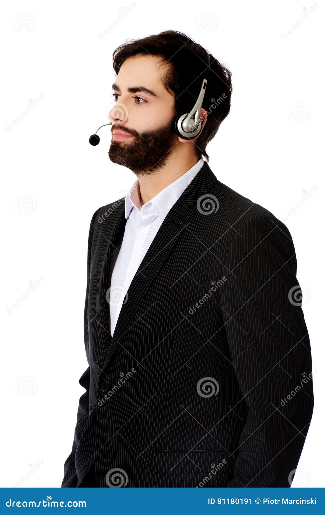 Young call center man. stock image. Image of helpful - 81180191