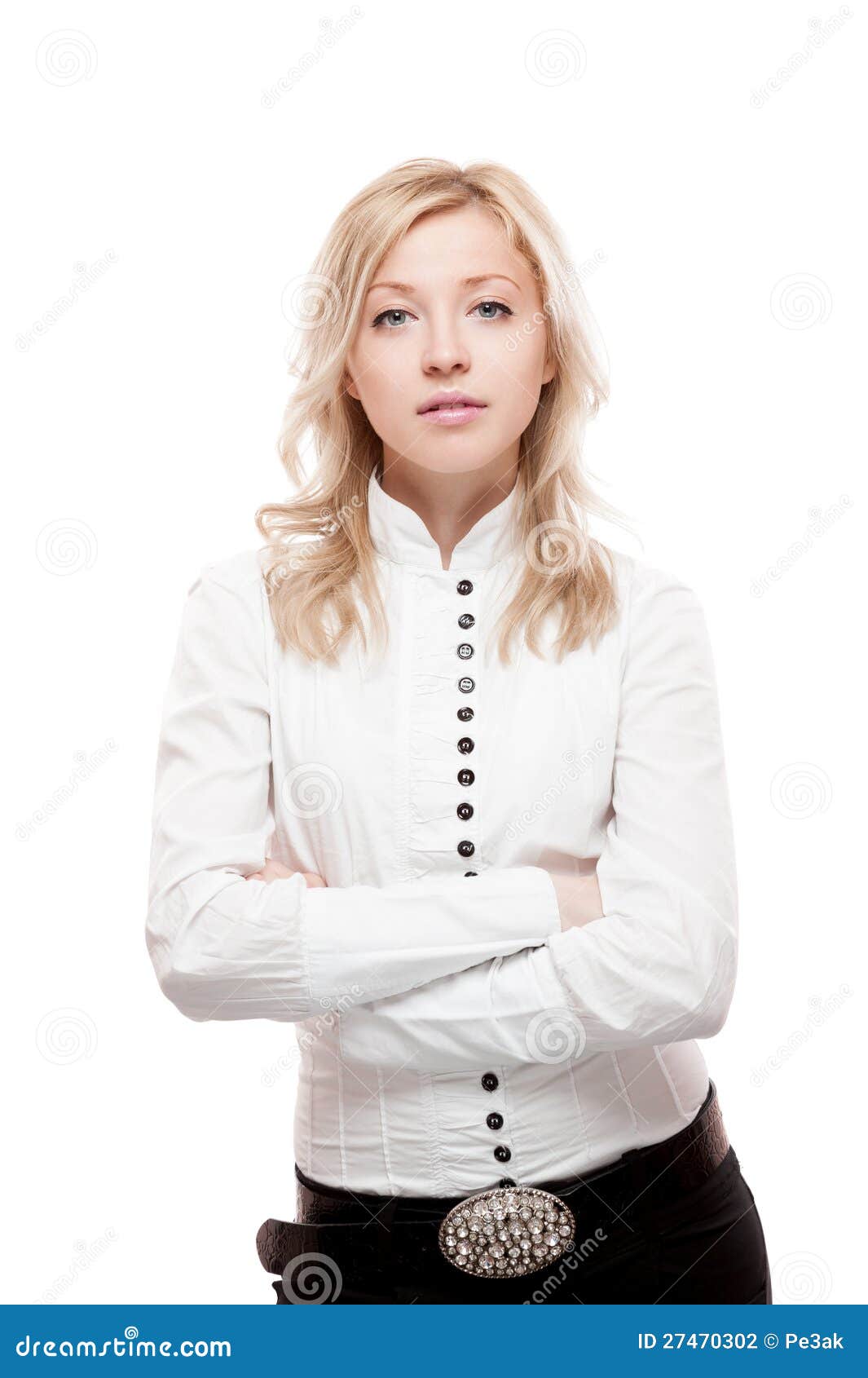 Young calm business woman stock photo. Image of single - 27470302