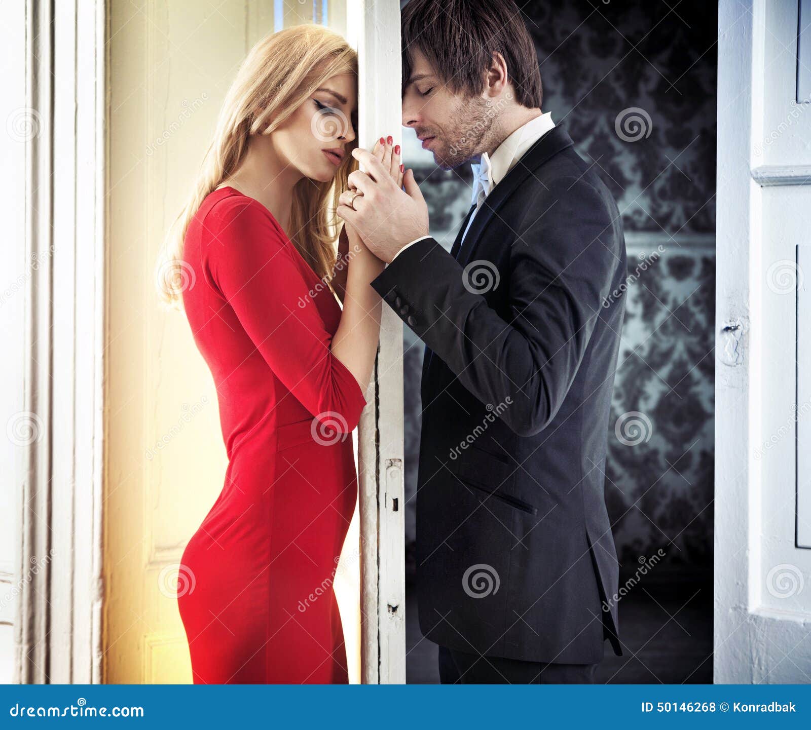 Young Calm Couple in Romantic Mood Stock Photo - Image of anniversary ...