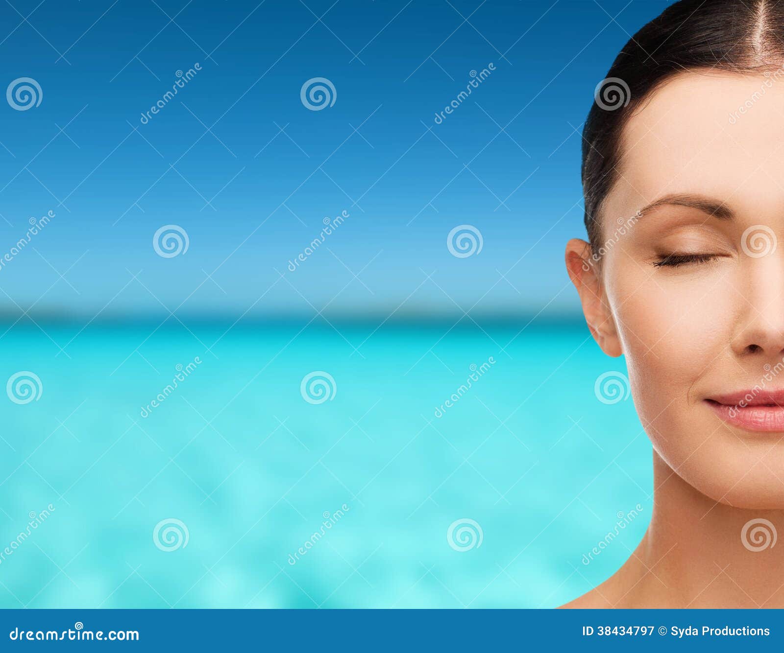 Young Calm Woman with Closed Eyes Stock Image - Image of cosmetology ... Young Calm Woman with Closed Eyes Stock Image - Image of cosmetology ...