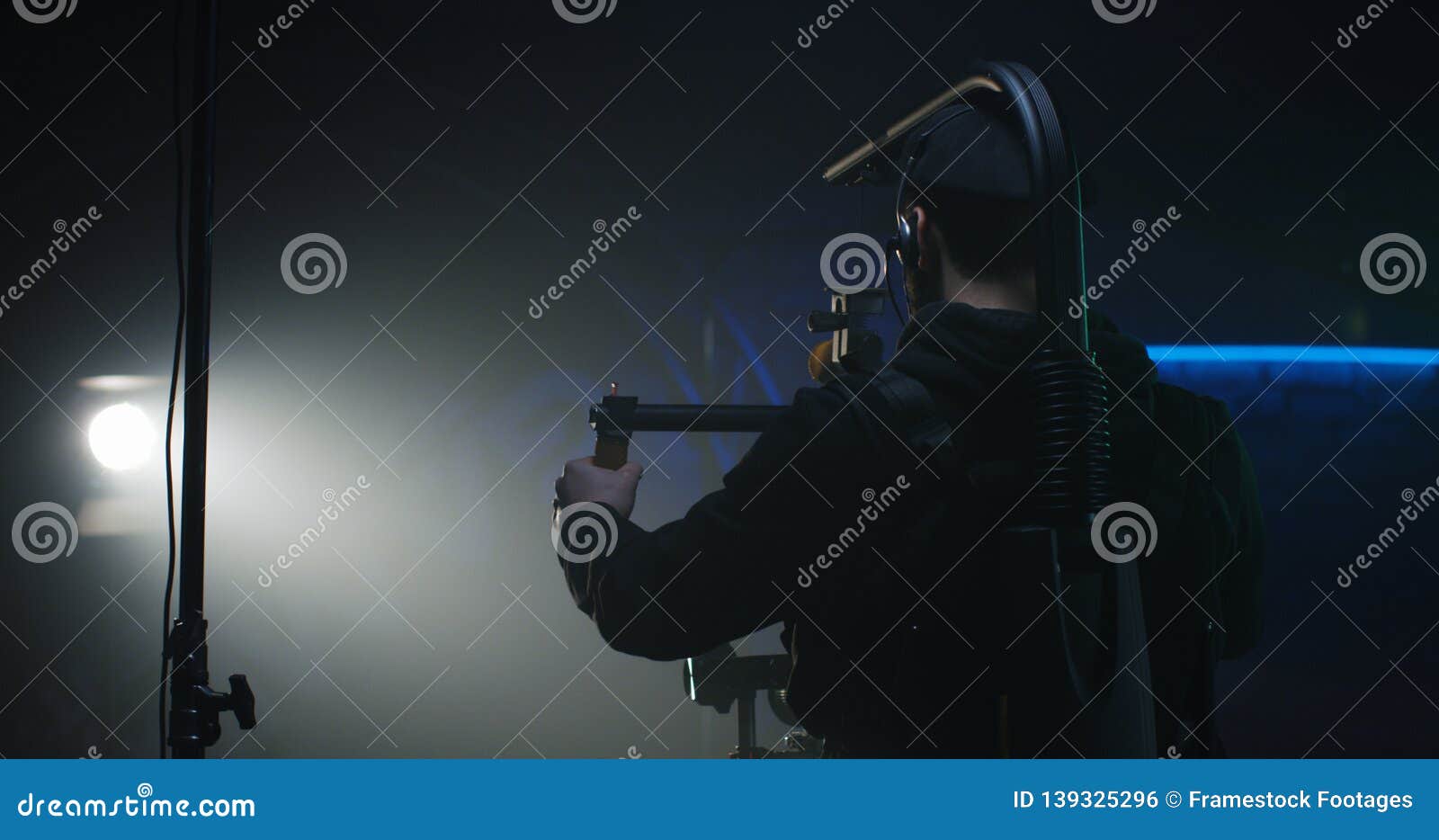 Young Cameraman Shooting a Scene Stock Photo - Image of digital, inside ...