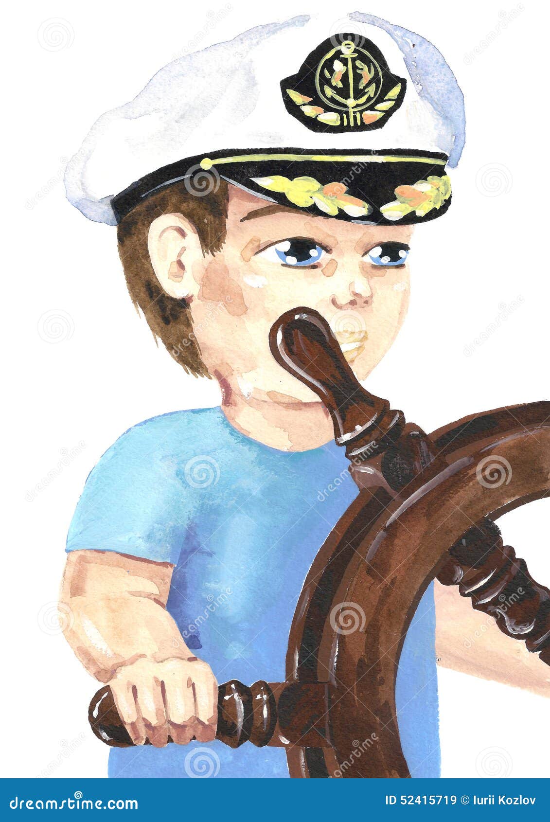 Young captain stock illustration. Illustration of captain - 52415719