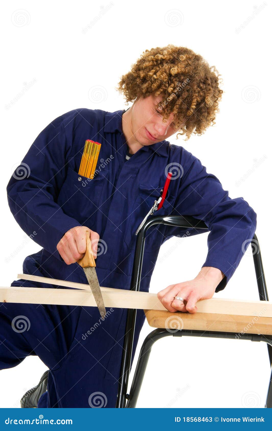 Young carpenter stock image. Image of secondary, person - 18568463