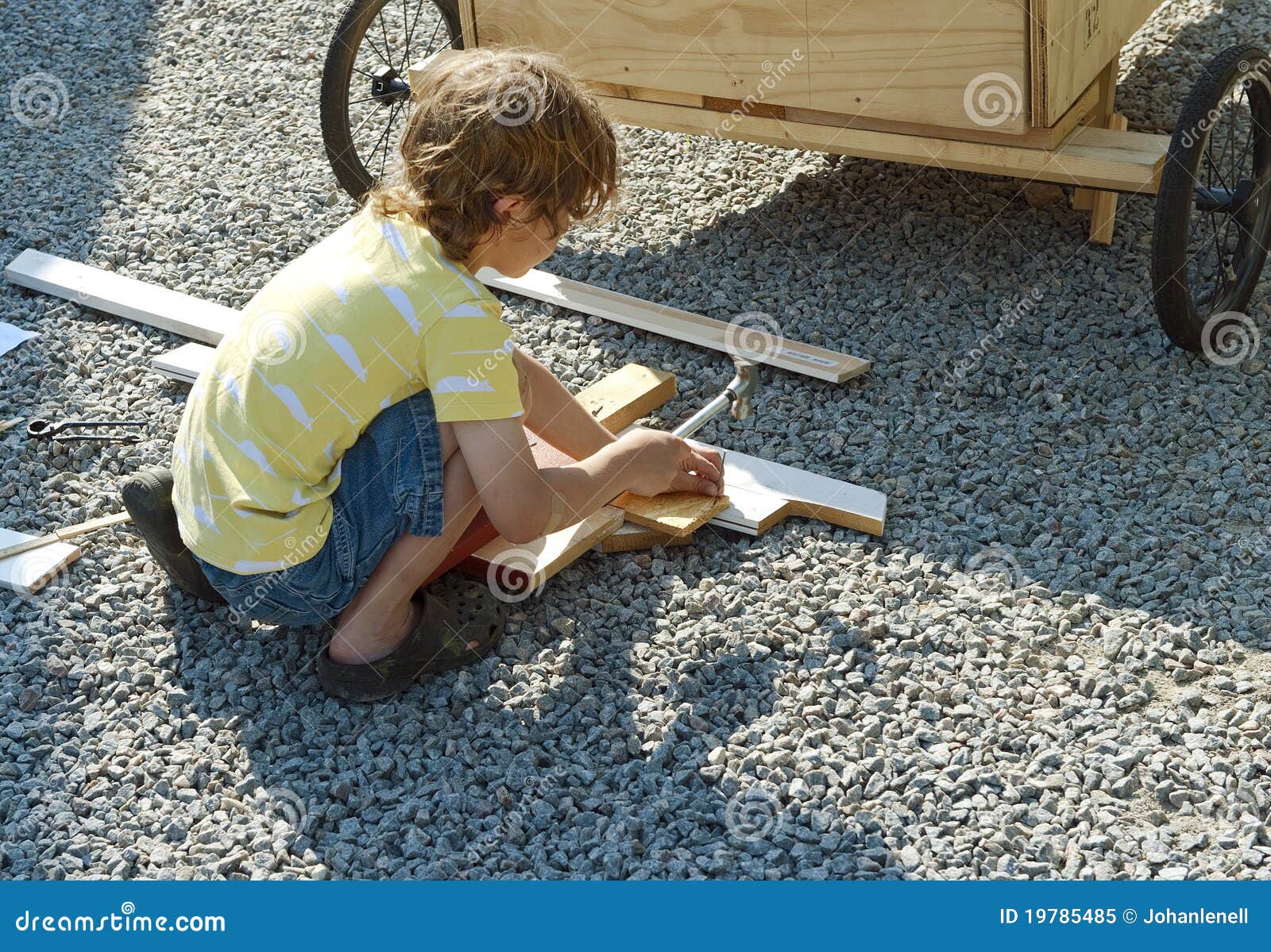 Young carpenter stock image. Image of wood, child, carpenter - 19785485
