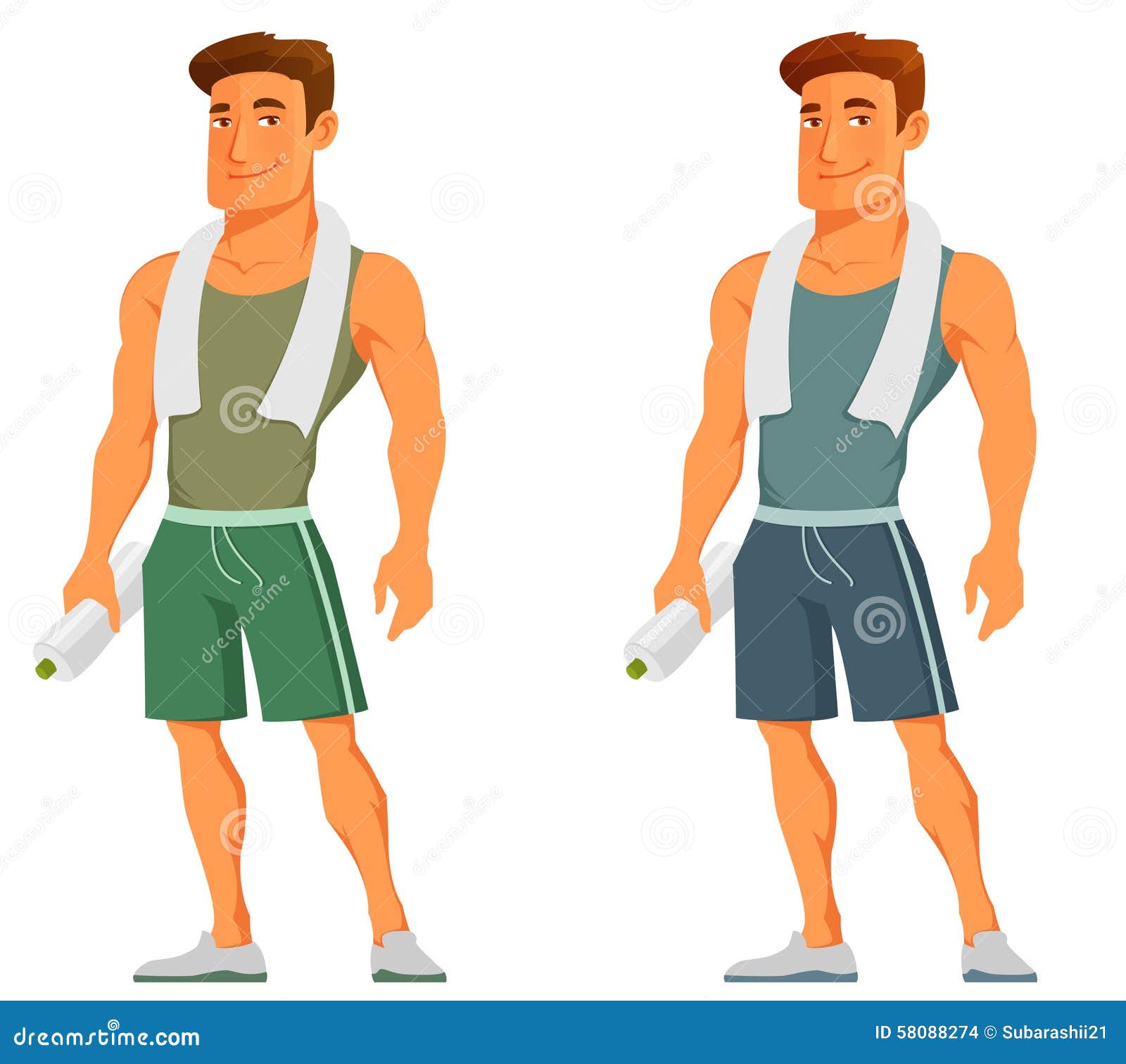 Young Cartoon Guy in Sportswear Stock Vector - Illustration of dude ...
