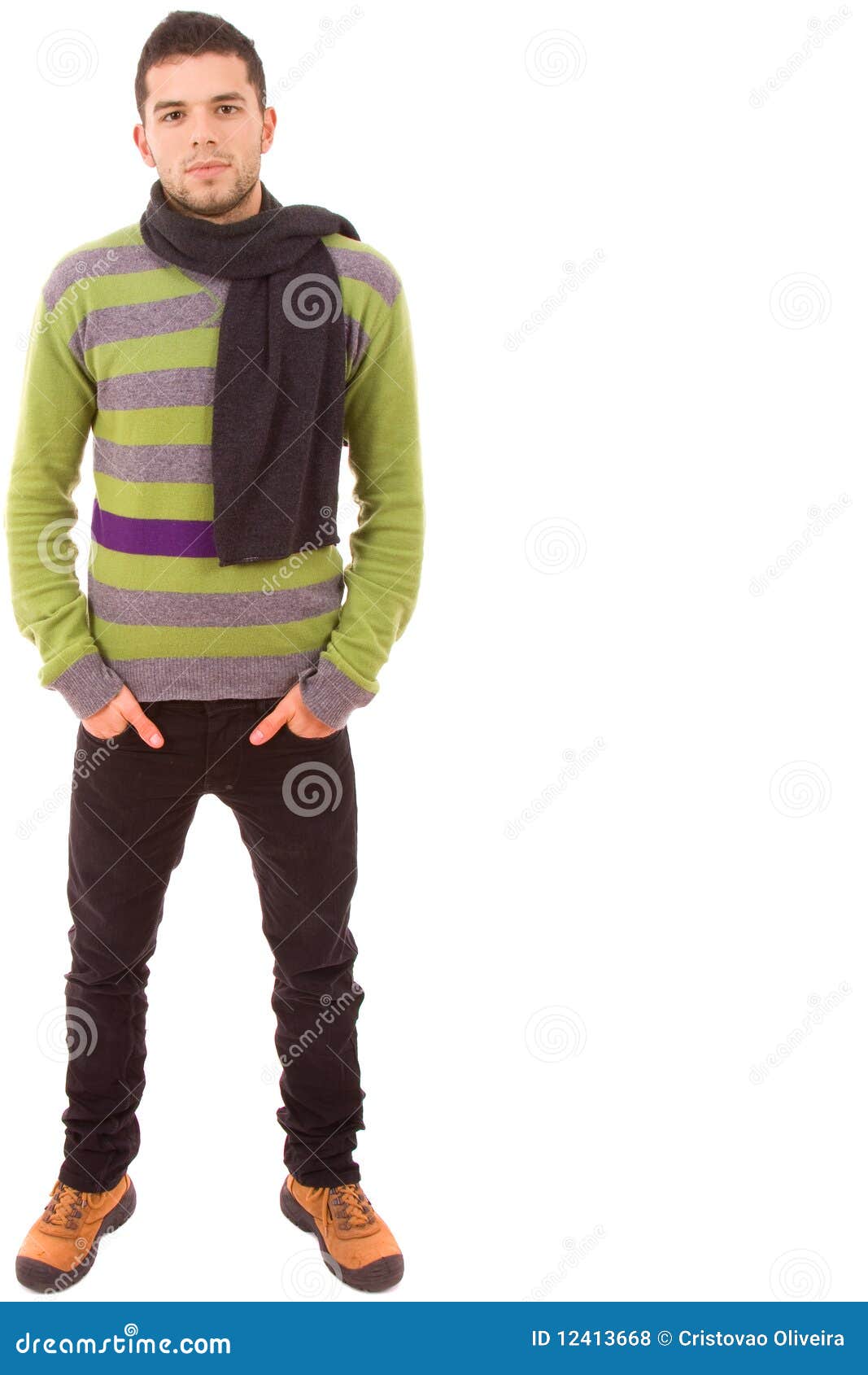 Young Casual Man Full Body Royalty Free Stock Photos - Image: 12413668