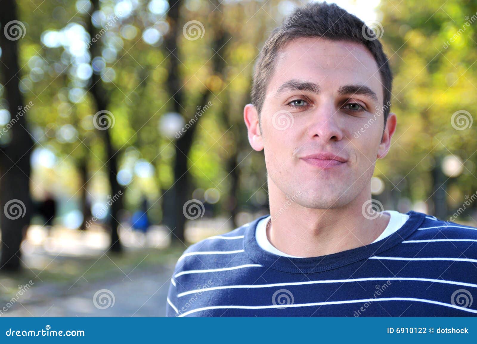 Young Casual Man Outdoor Portrait Posing Stock Photo - Image of looking ...