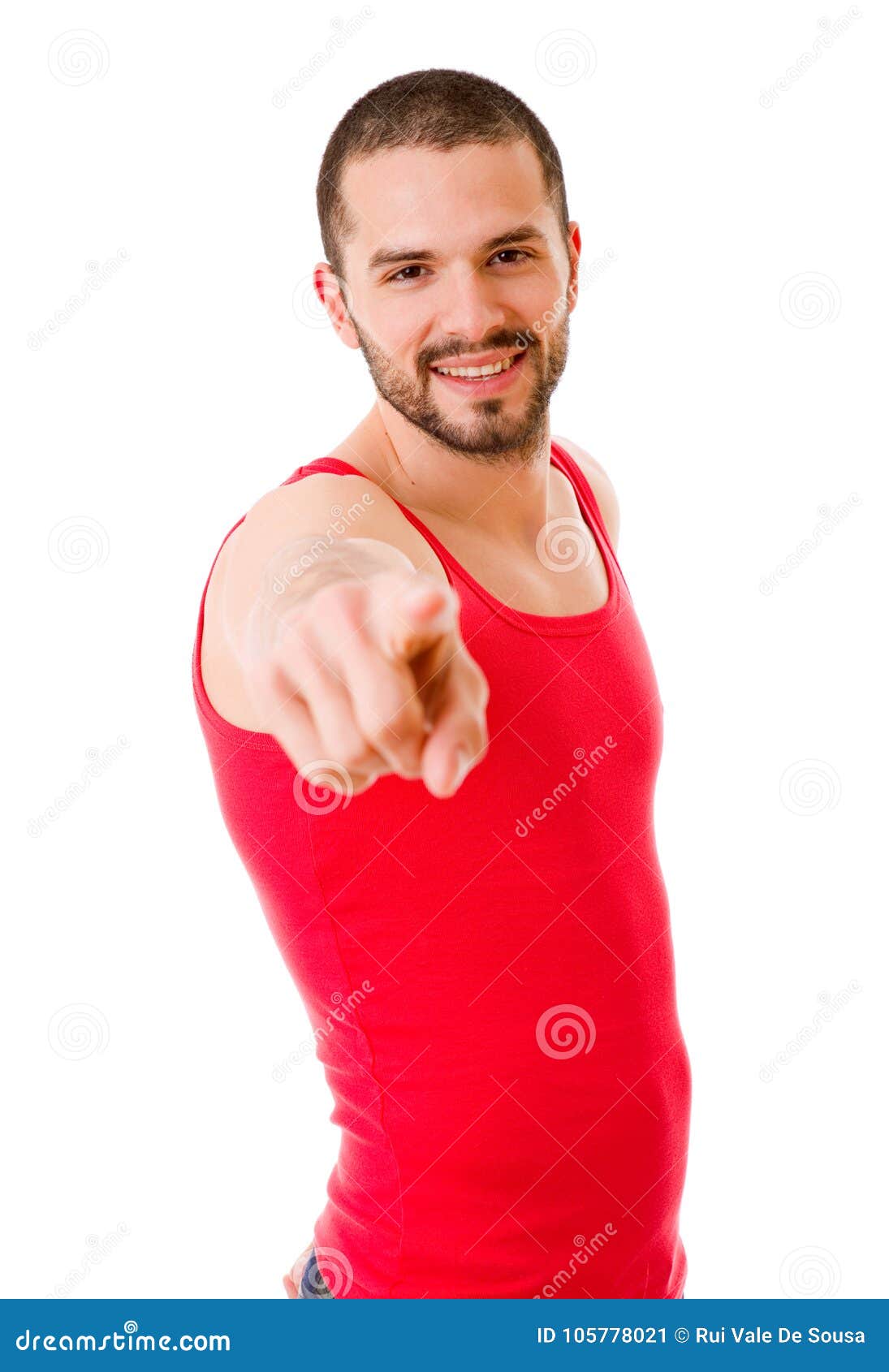 Pointing stock image. Image of caucasian, fashion, isolated - 105778021