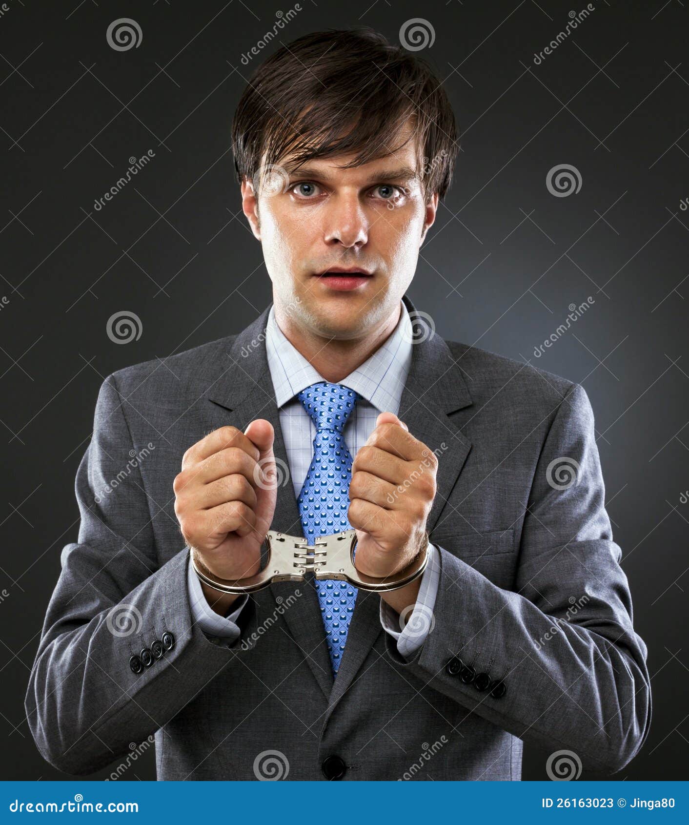 Handcuffed Young Man In The Sofa Royalty-Free Stock Photo ...