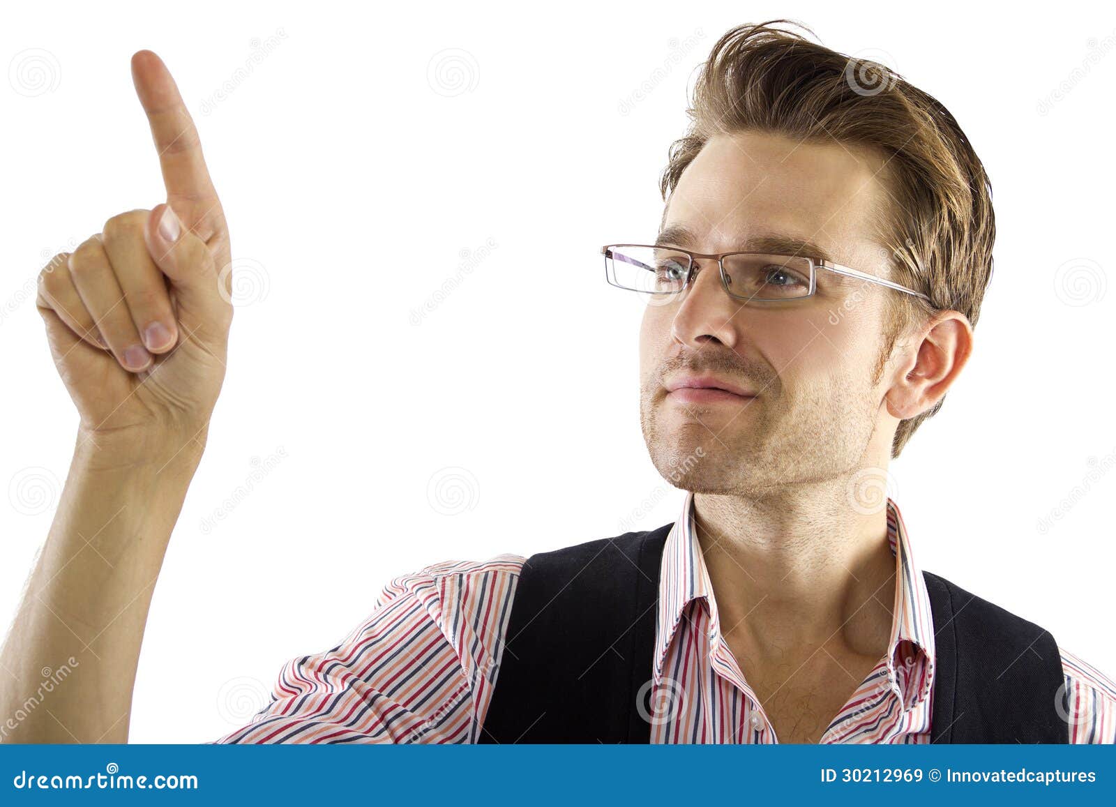 Thinker stock image. Image of male, point, expression - 30212969