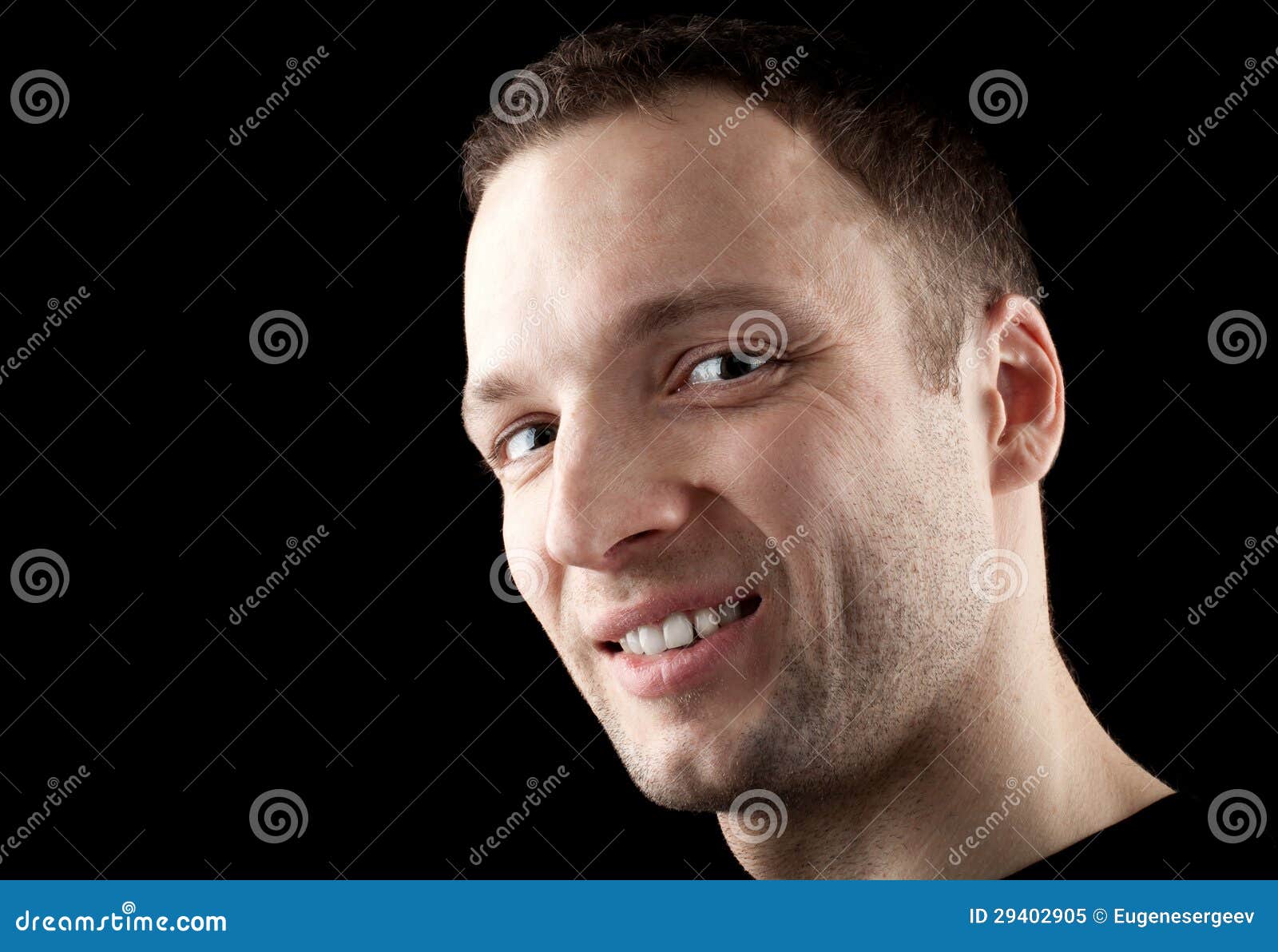 Young Caucasian Man Darkly Smirks Stock Image - Image of attractive ...