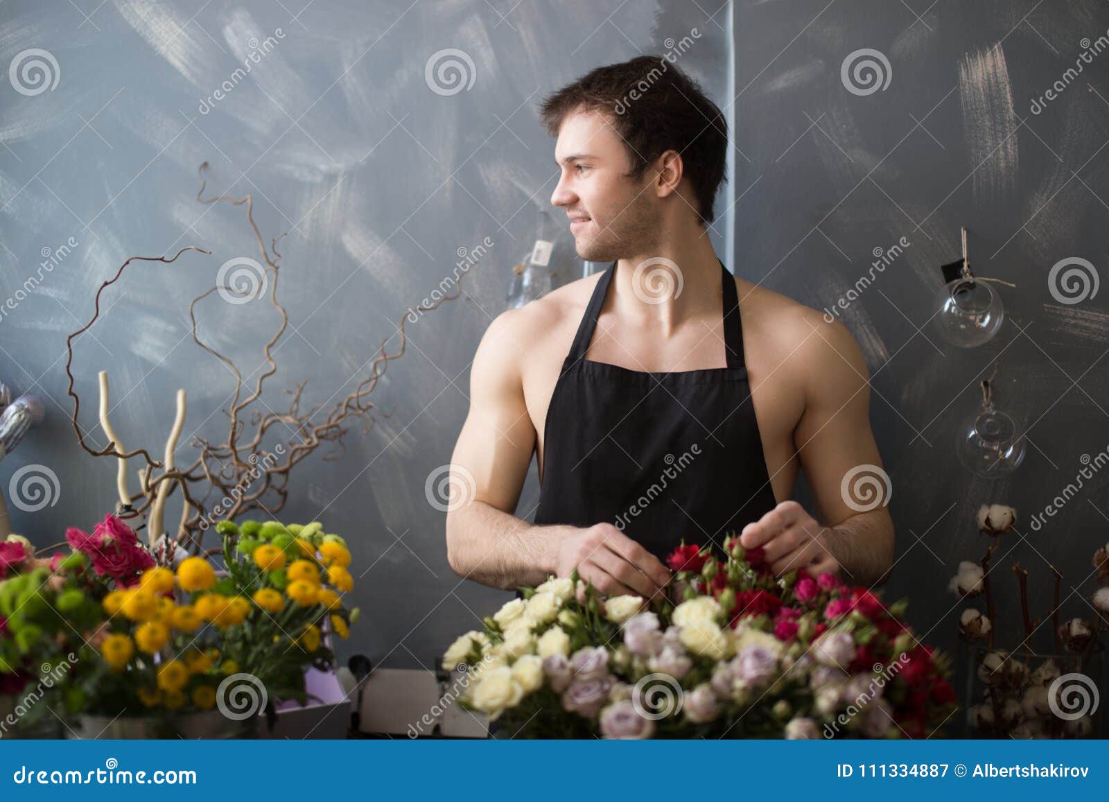 Young Caucasian Man Looking the Other Way Stock Image - Image of love ...