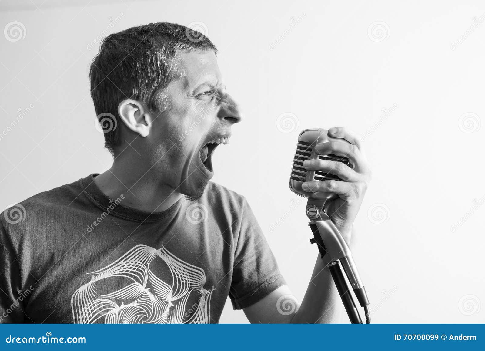 Young Caucasian Man Shouting Editorial Stock Image - Image of adult ...