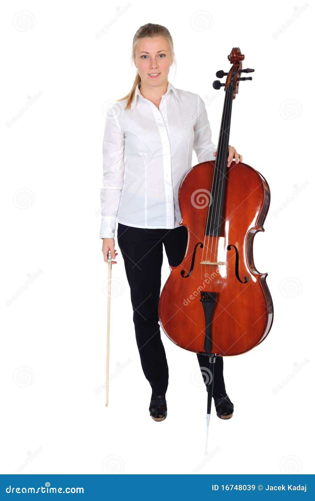Young cellist standing stock image. Image of classic - 16748039